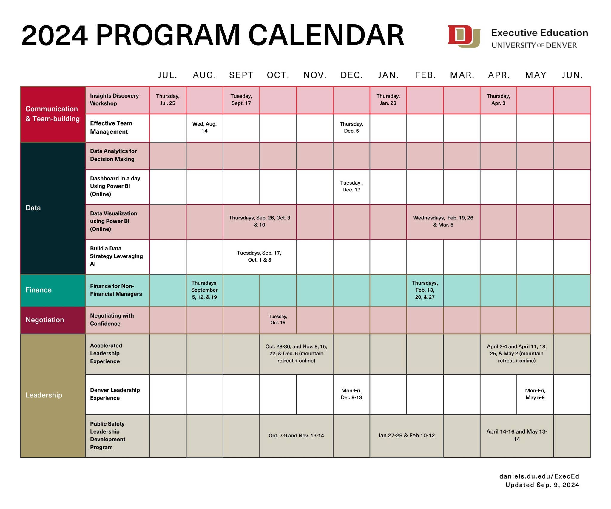 Exec Ed24-25 Programs Calendar by DUExecEd - Issuu