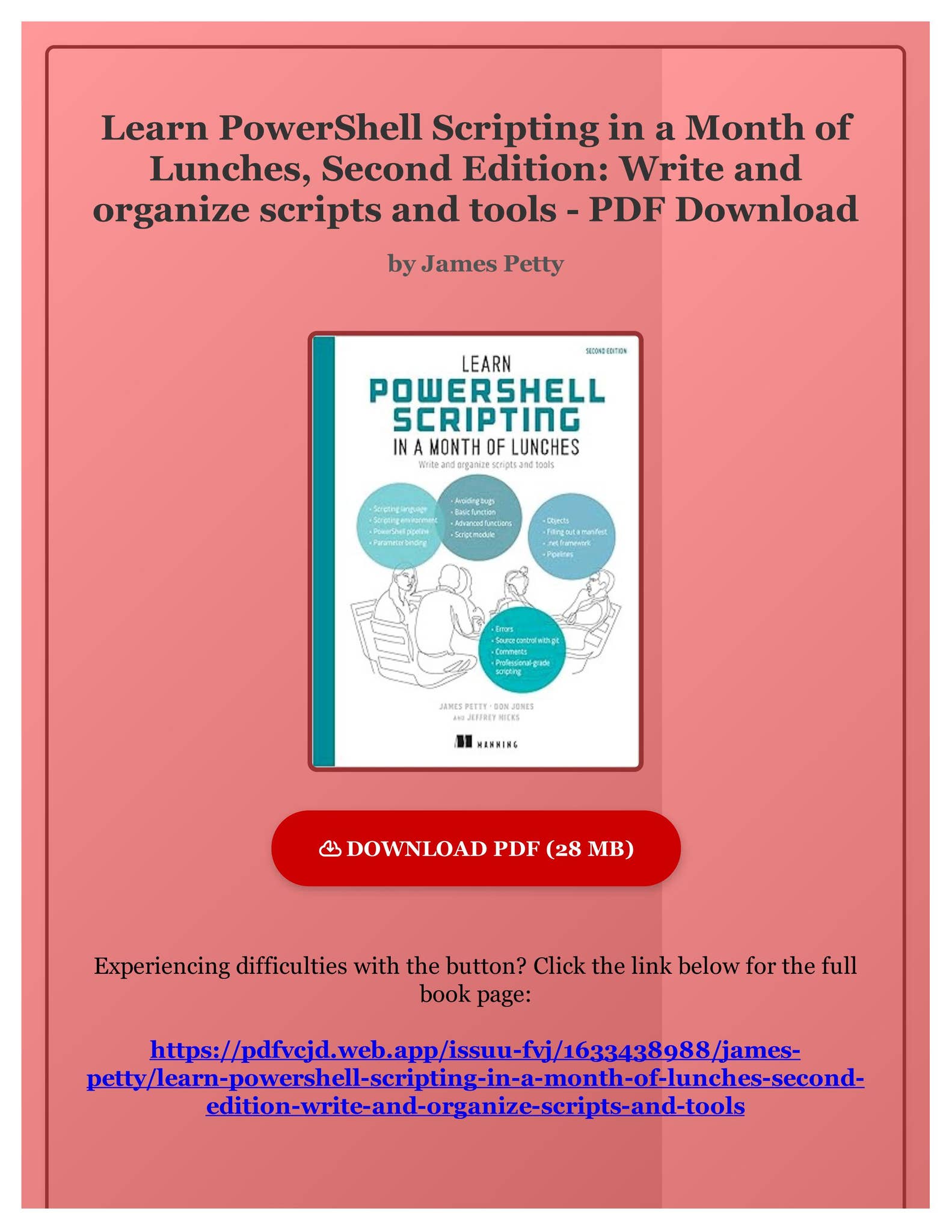 Ebook Learn PowerShell Scripting in a Month of Lunches, Second Edition ... Ebook Learn PowerShell Scripting in a Month of Lunches, Second Edition ...