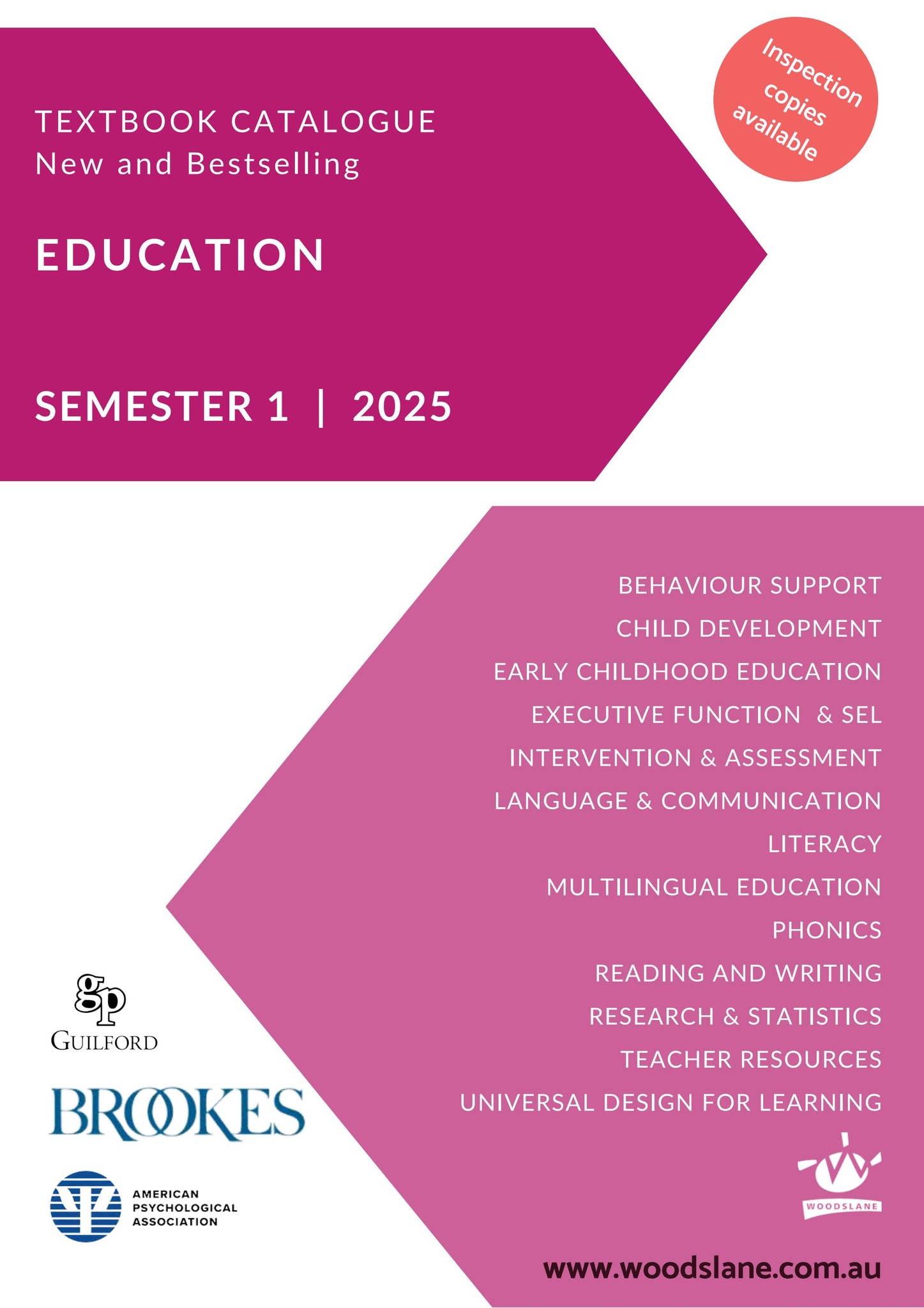 Education Textbook Catalogue New and Bestselling Semester 1, 2025 by ...