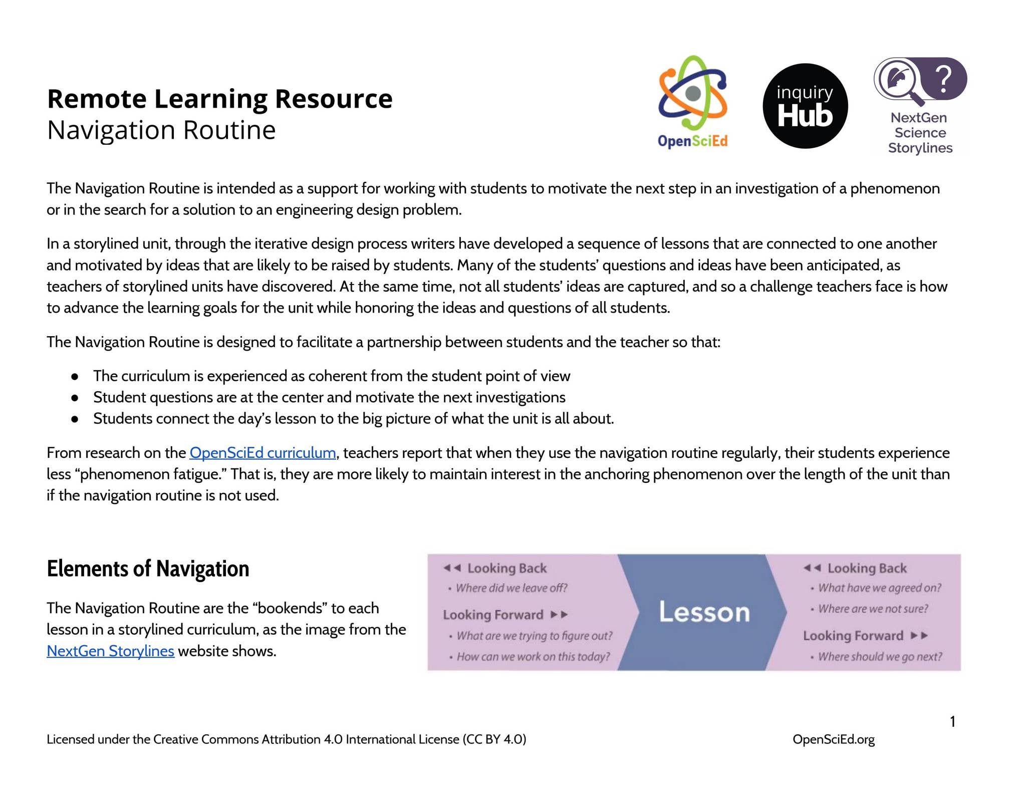 Remote Learning Resource Navigation Routine by openscied - Issuu