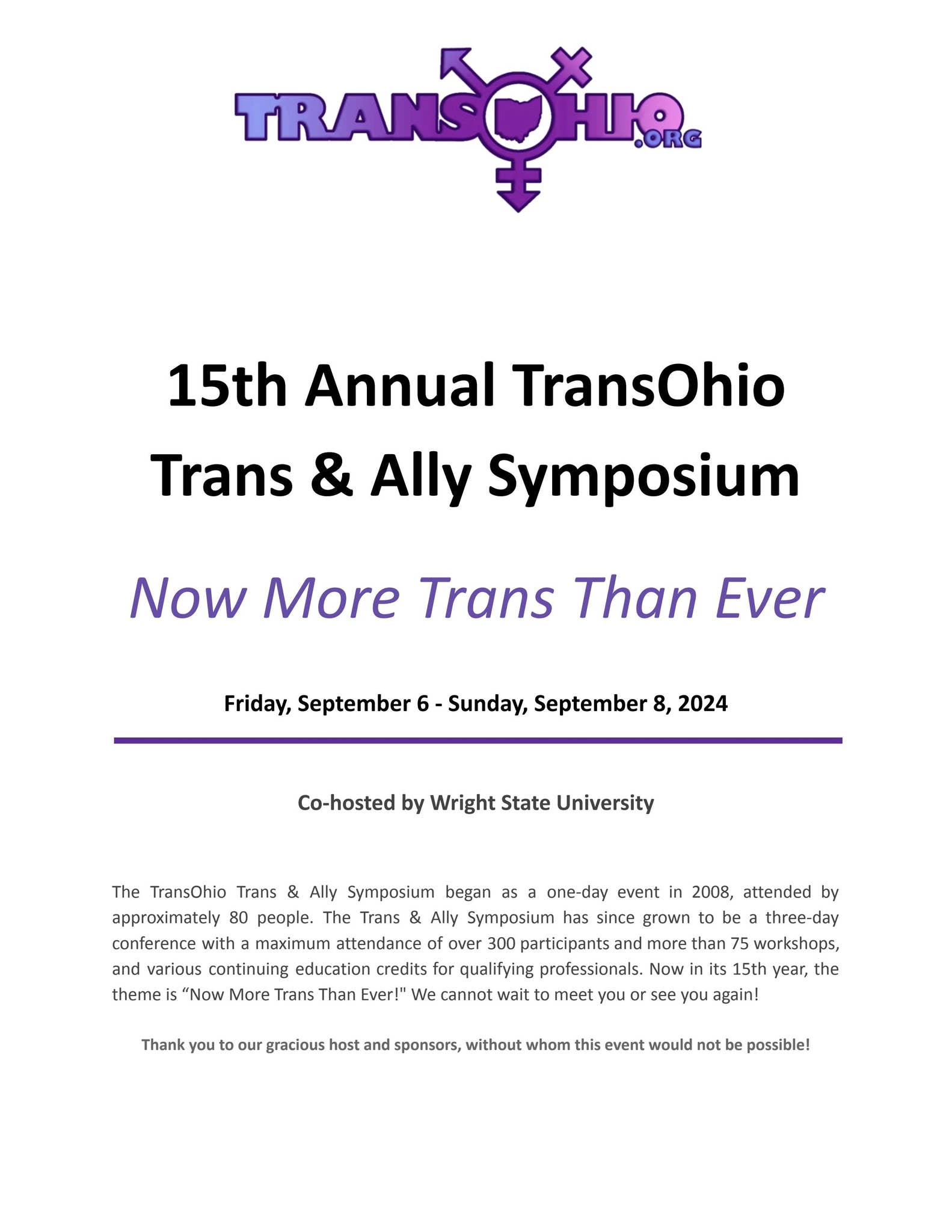 15th Annual TransOhio Trans & Ally Symposium Program by Dara Adkison ...