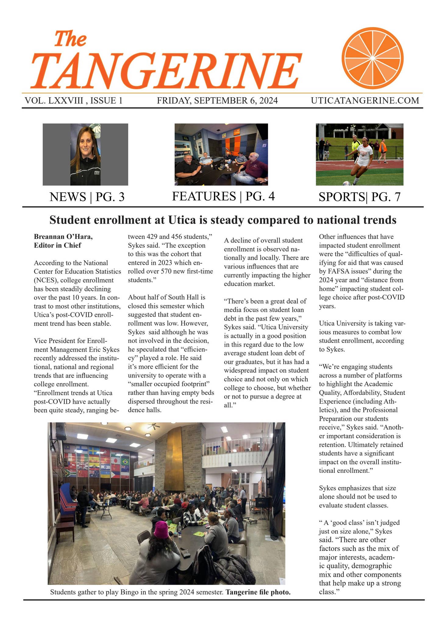 Friday, September 6, 2024 Print Edition by Utica Tangerine - Issuu