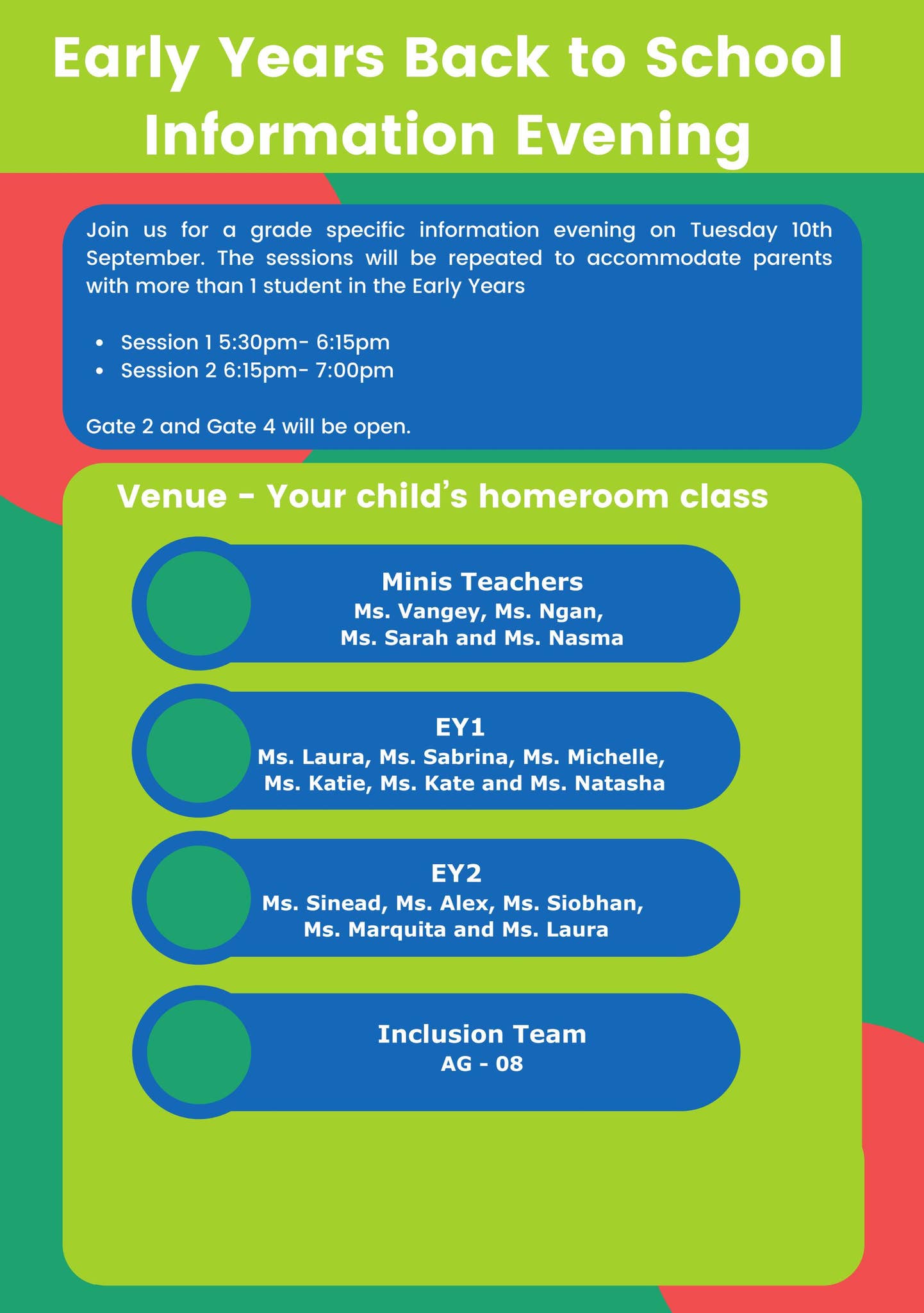 EY Back to School Info Evening by Raha International School - Issuu
