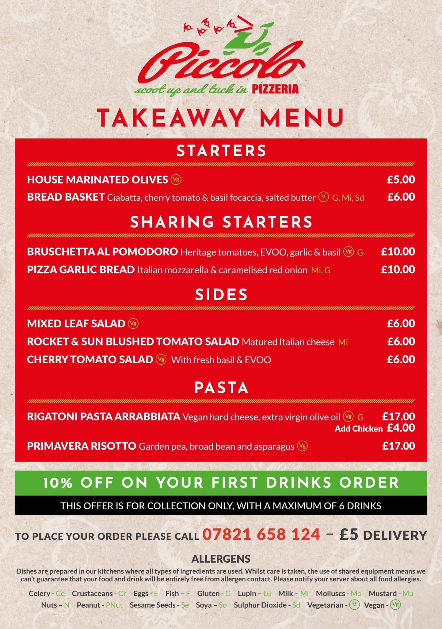 Piccolo Pizzeria | Lodges Takeaway Menu | Crieff Hydro Hotel by Crieff Hydro Family of Hotels ...