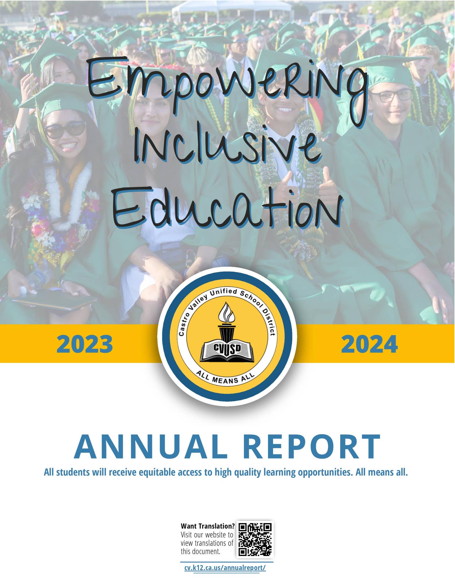 CVUSD Annual Report 2023-2024 by Castro Valley Unified School District ...