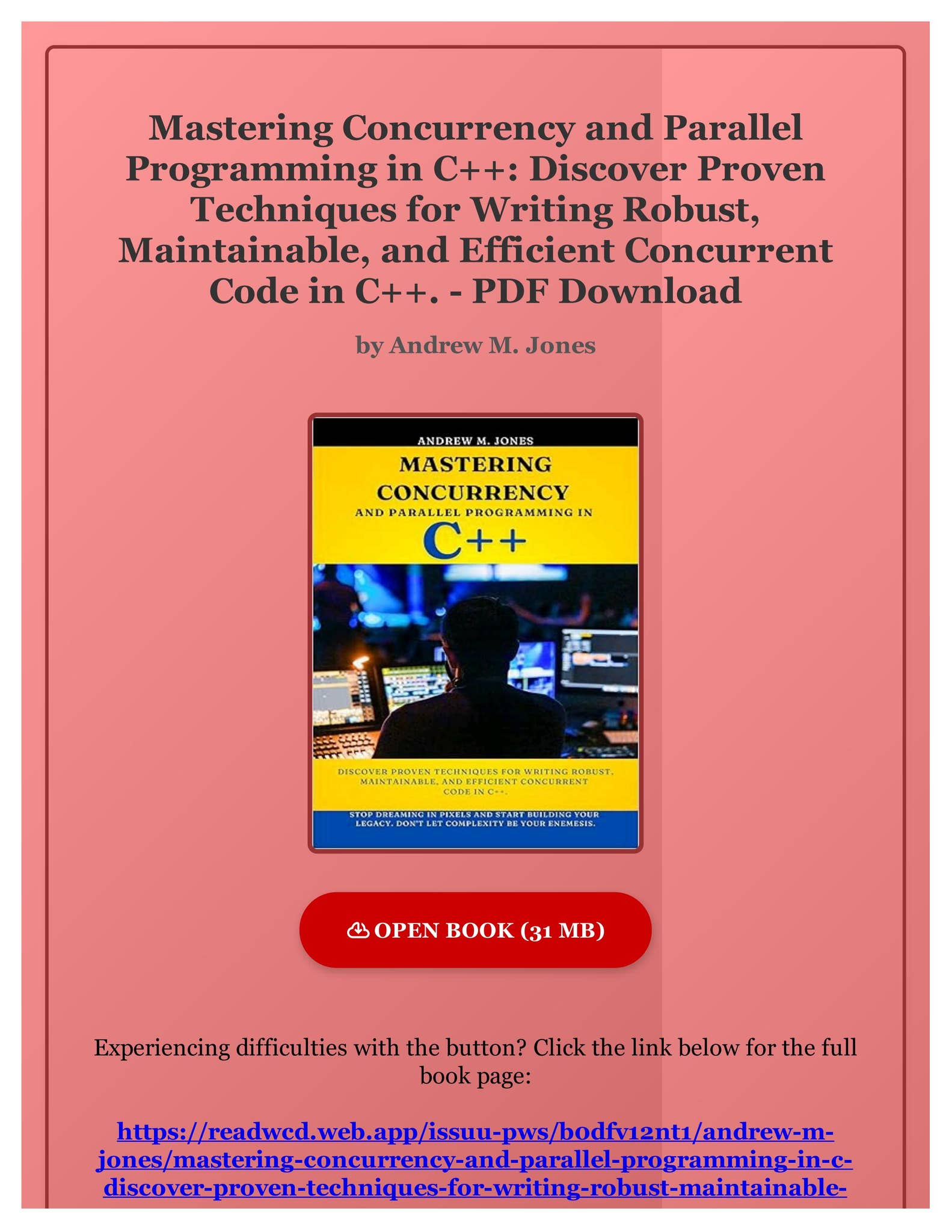 (PDF Ebook) Mastering Concurrency and Parallel Programming in C++ ... (PDF Ebook) Mastering Concurrency and Parallel Programming in C++ ...