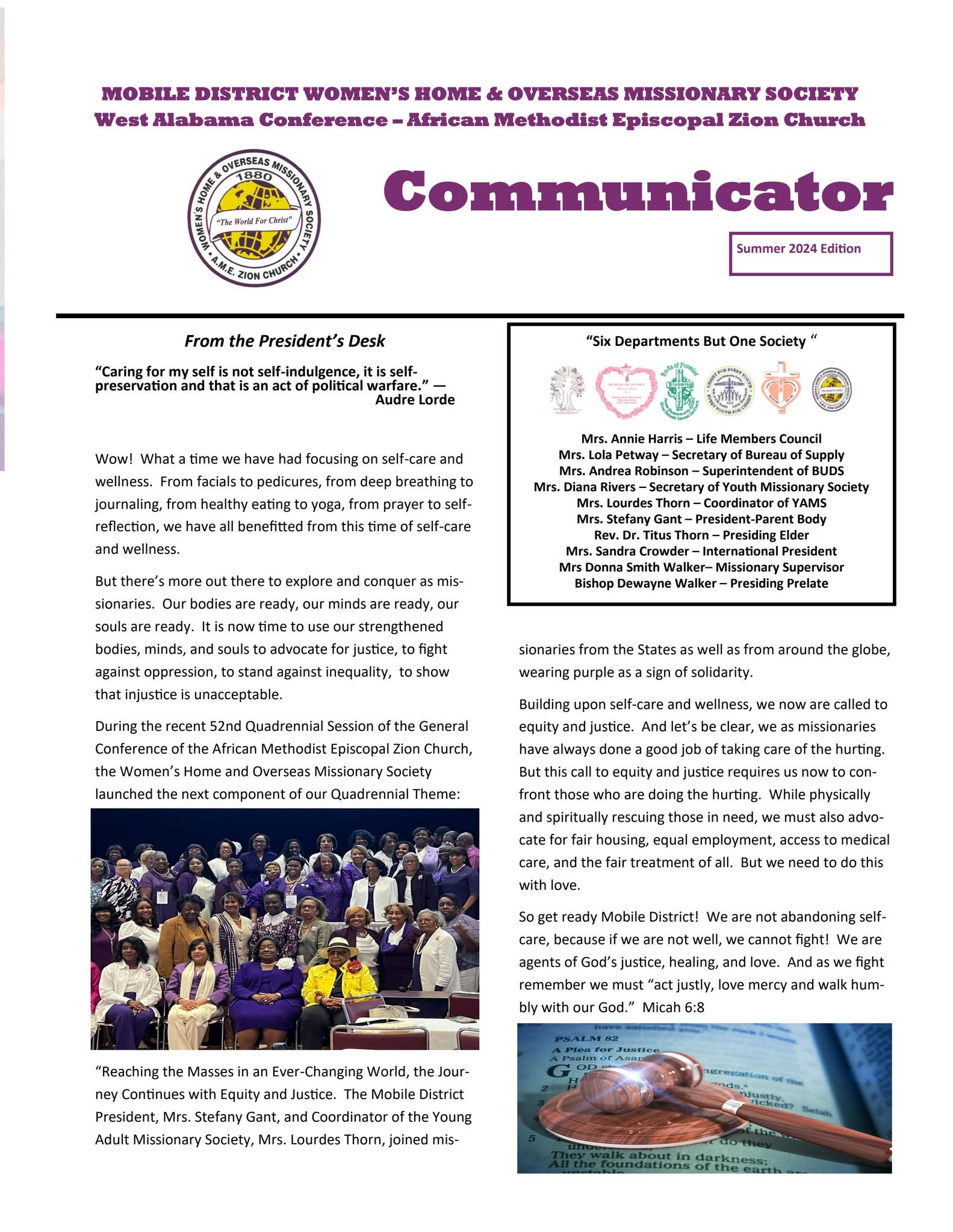 Communicator Summer 2024 Edition by MobDistWHOMS - Issuu
