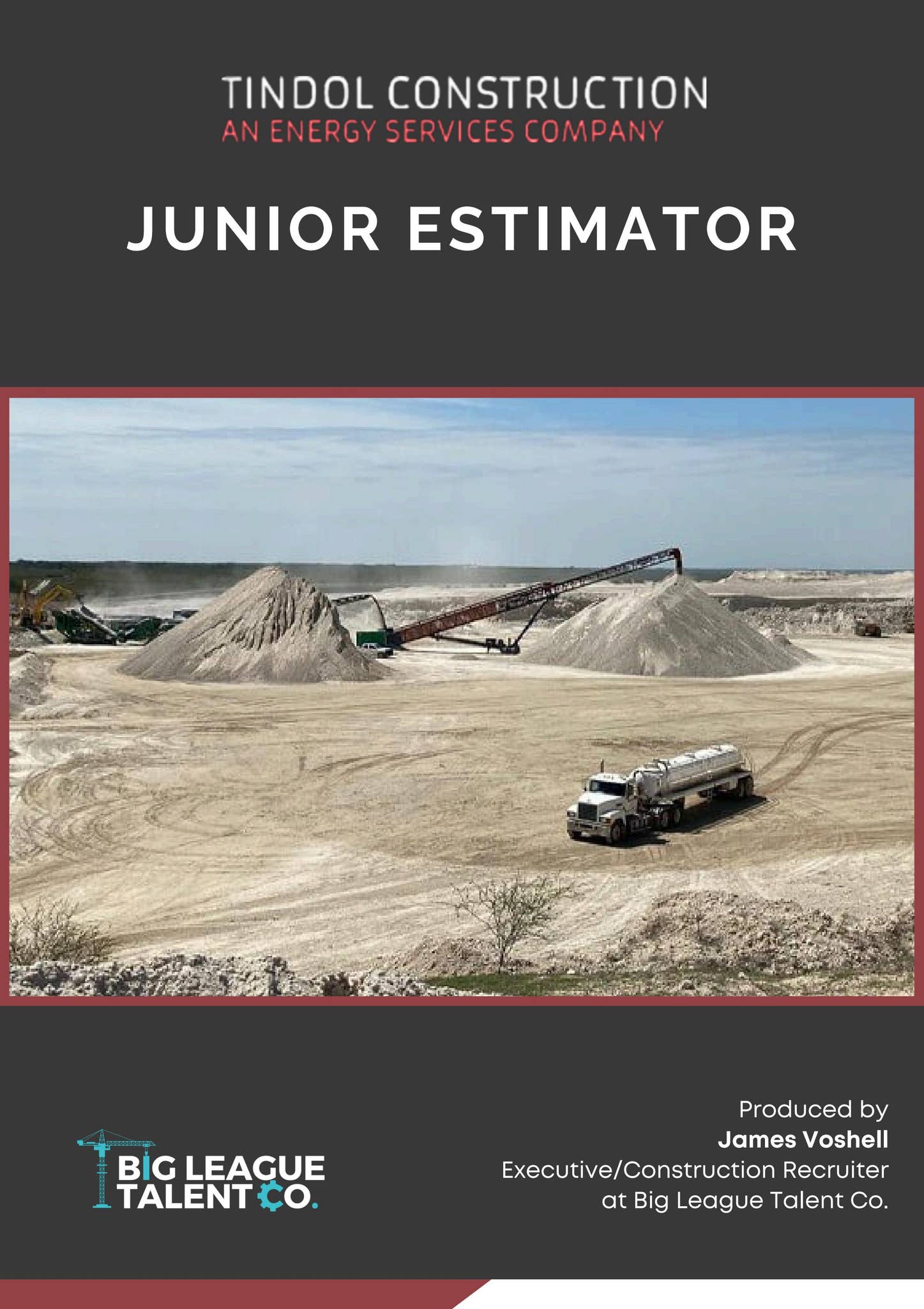 Junior Estimator Opportunity at Tindol Construction by Big League ...