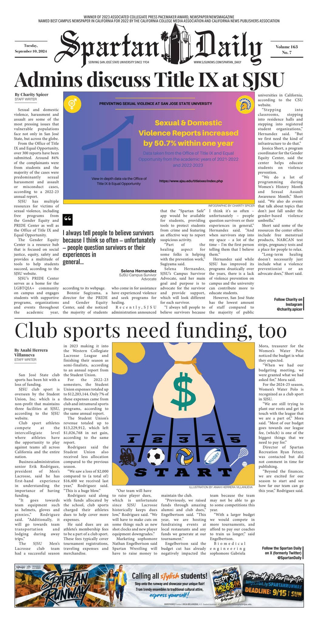 Spartan Daily Vol. 163 No. 7 by Spartan Daily - Issuu