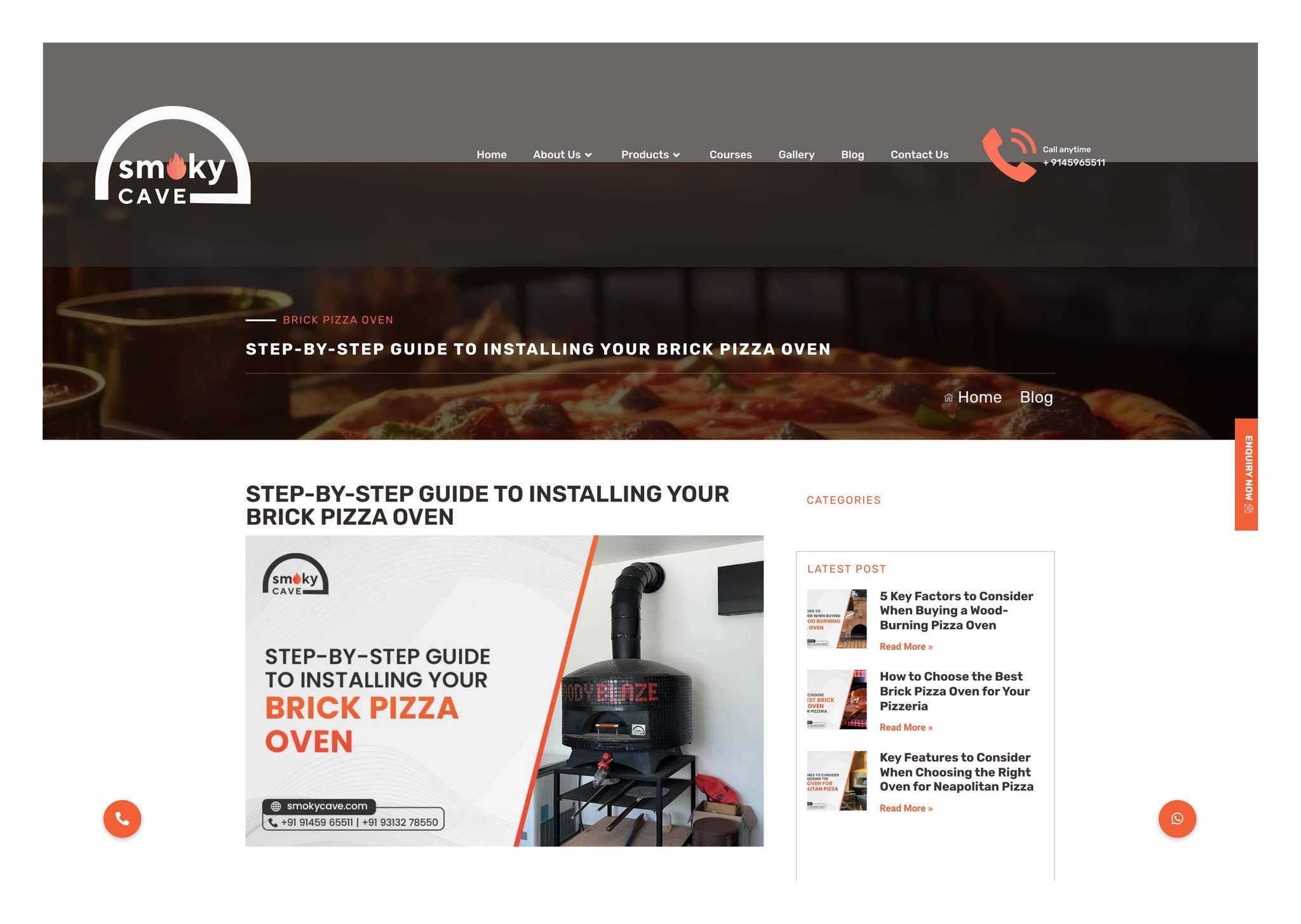 STEP-BY-STEP GUIDE TO INSTALLING YOUR BRICK PIZZA OVEN by Smoky cave ...