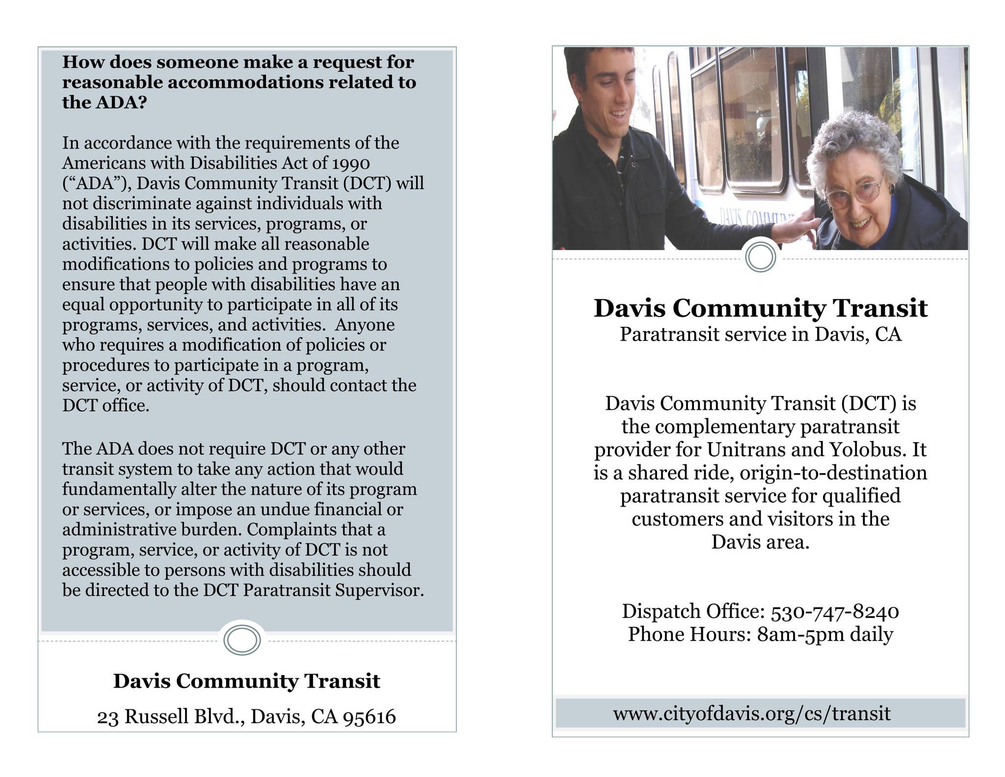 Davis Community Transit by cityofdavis - Issuu