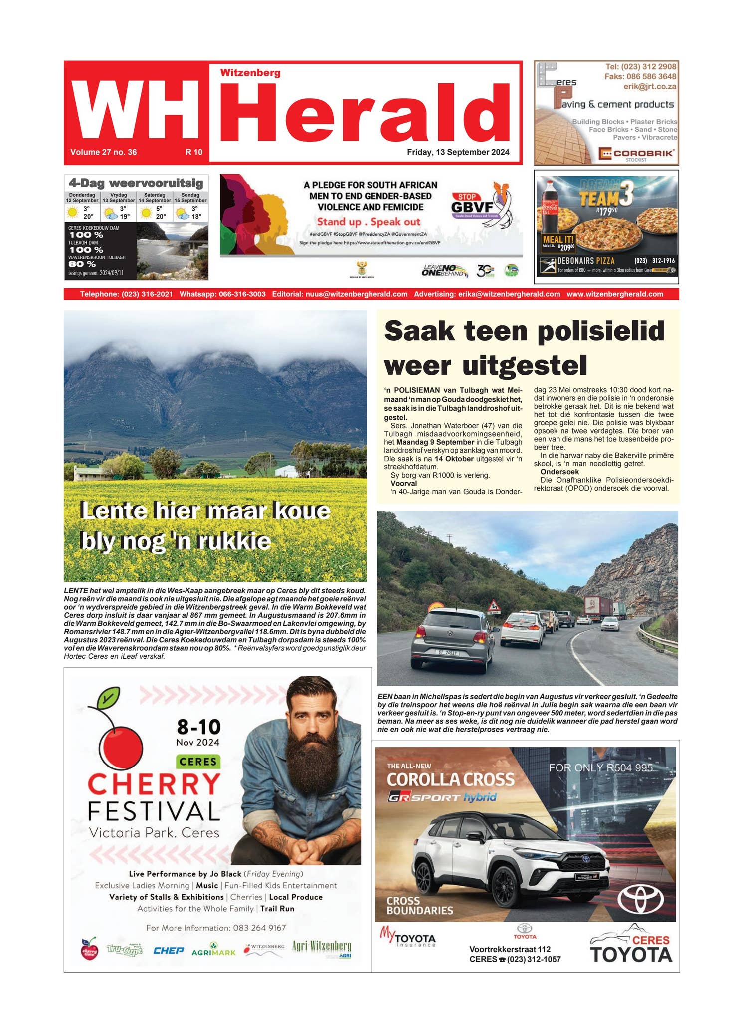Witzenberg Herald Vol.27 no.36 (Online Weergawe) by Witzenberg Herald ...