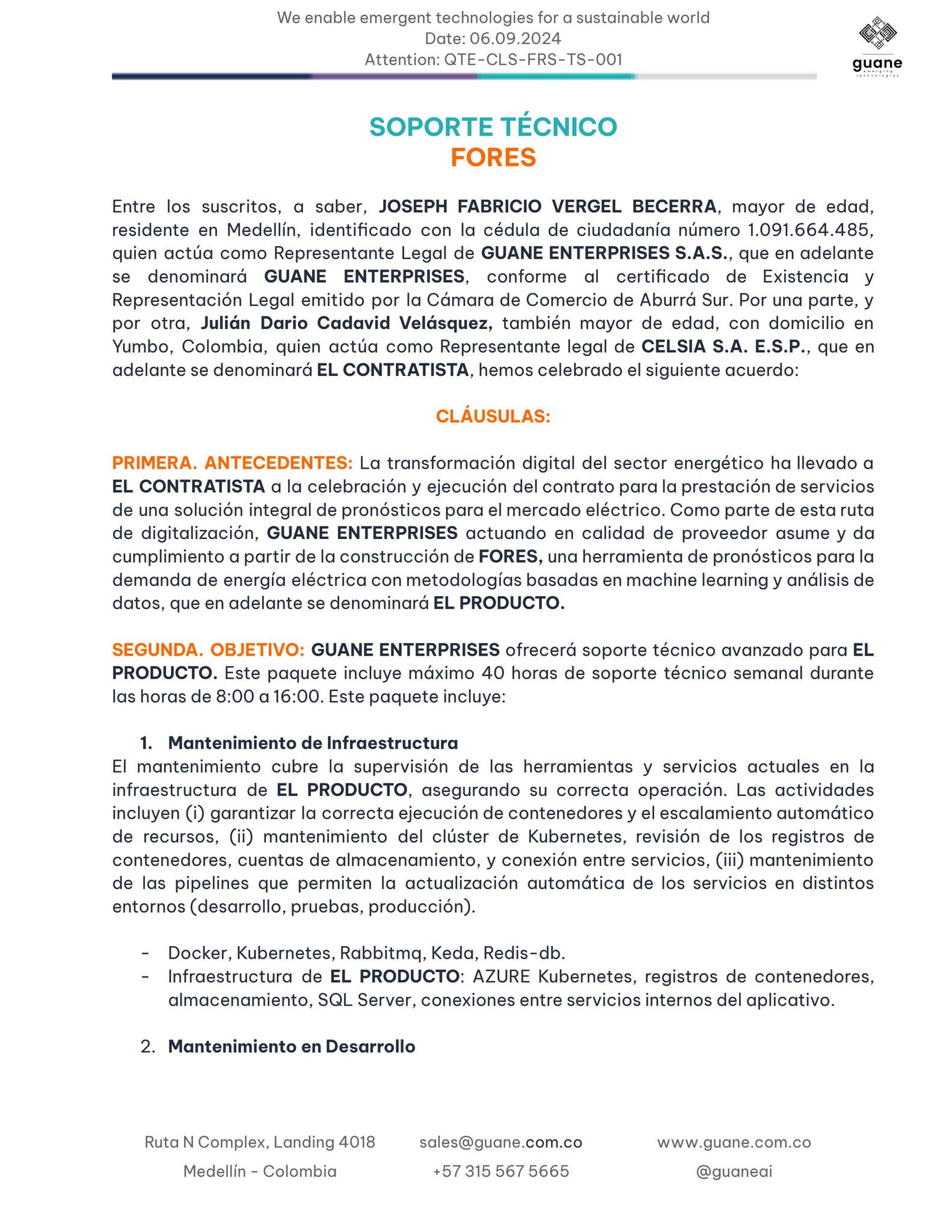 QTE-CLS-FRS-TS-001 by guane.ai - Issuu