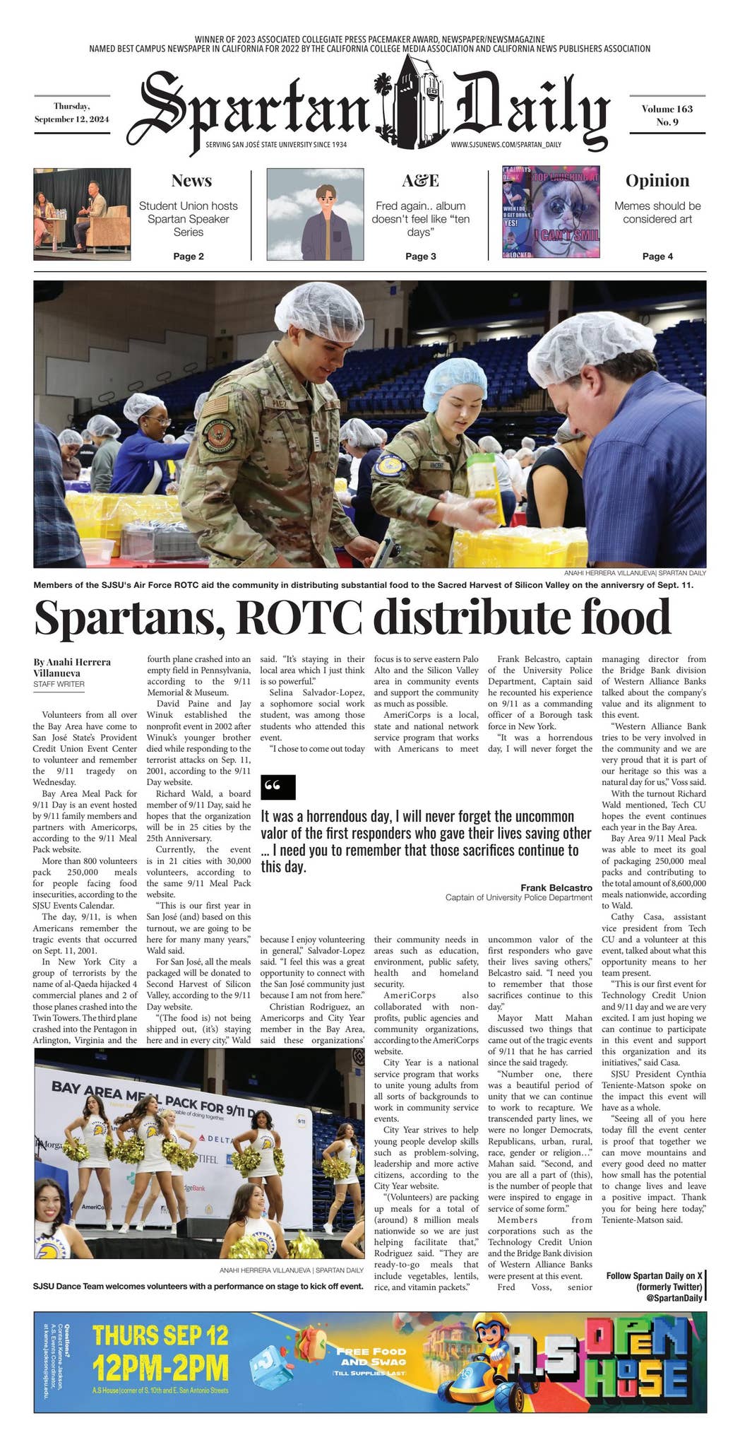 Spartan Daily Vol. 163 No. 9 by Spartan Daily - Issuu