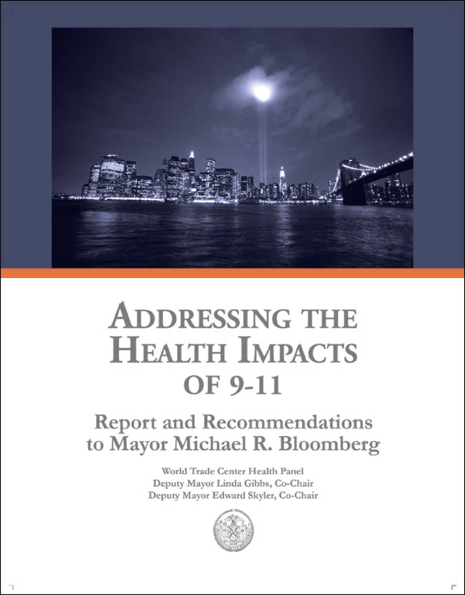 WTC: Addressing the Health Impacts of 9/11 Report by Fire Department ...