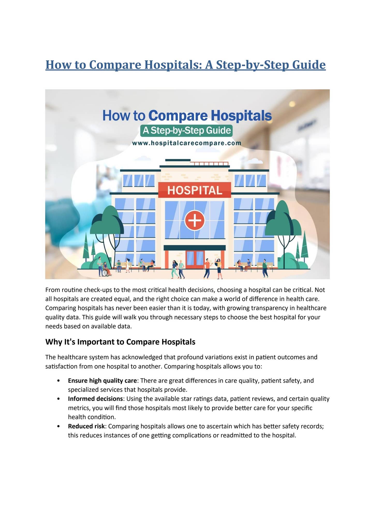 How to Compare Hospitals: A Step-by-Step Guide by thedataproject - Issuu