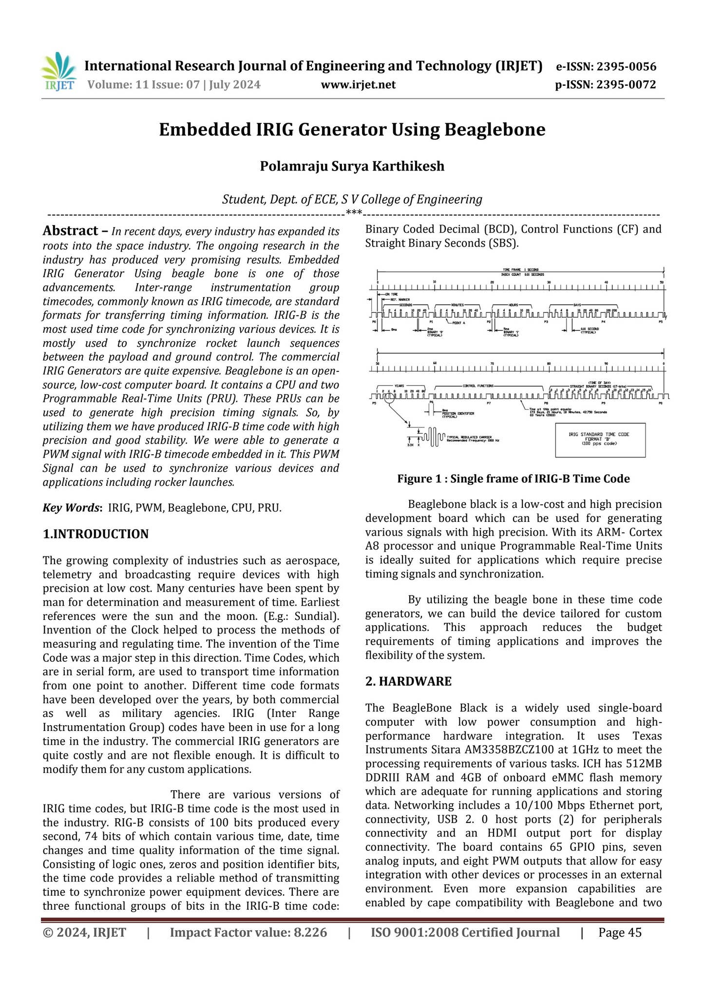 Embedded IRIG Generator Using Beaglebone by IRJET Journal - Issuu