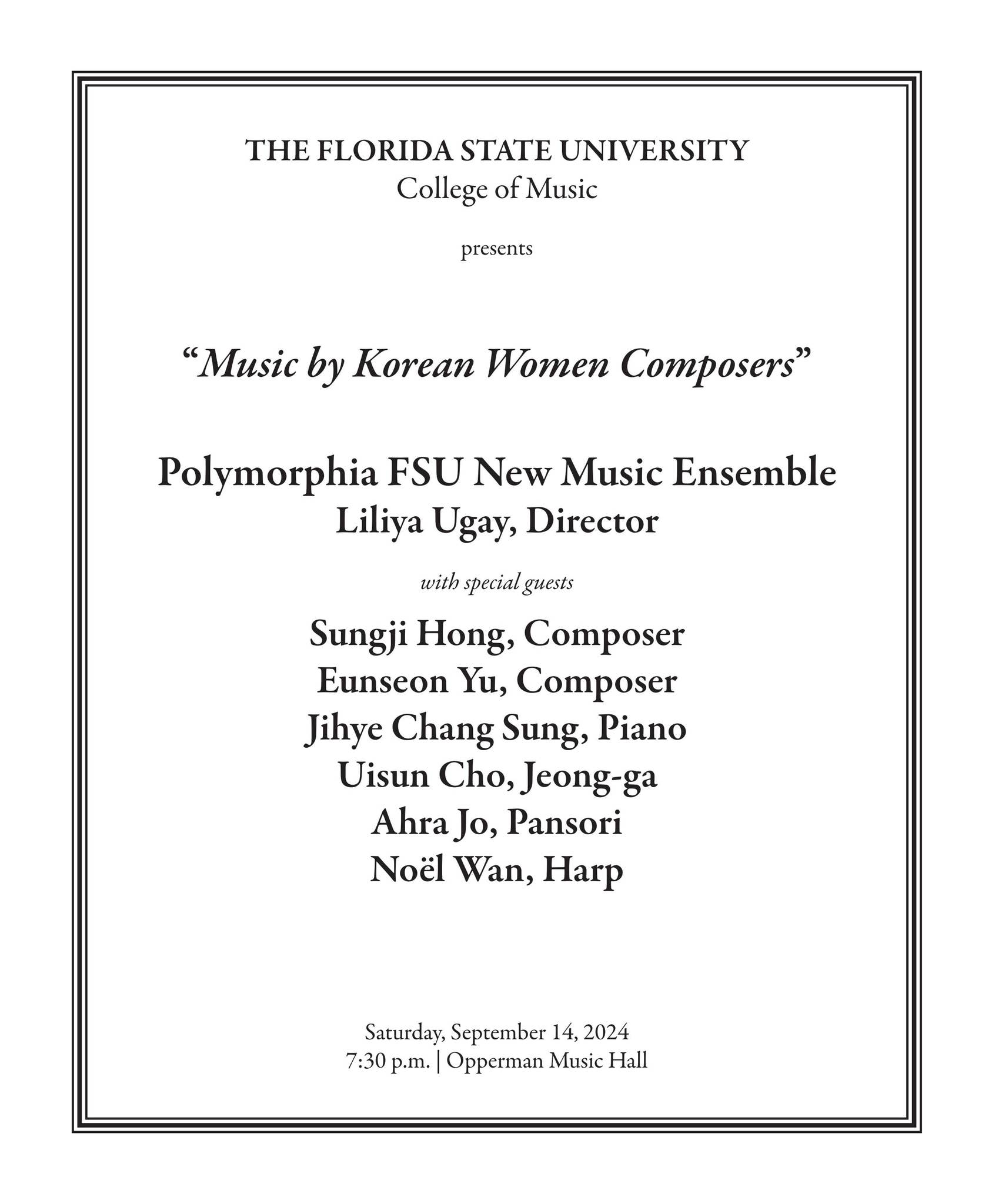 20240914_Polymorphia by Florida State University College of Music - Issuu