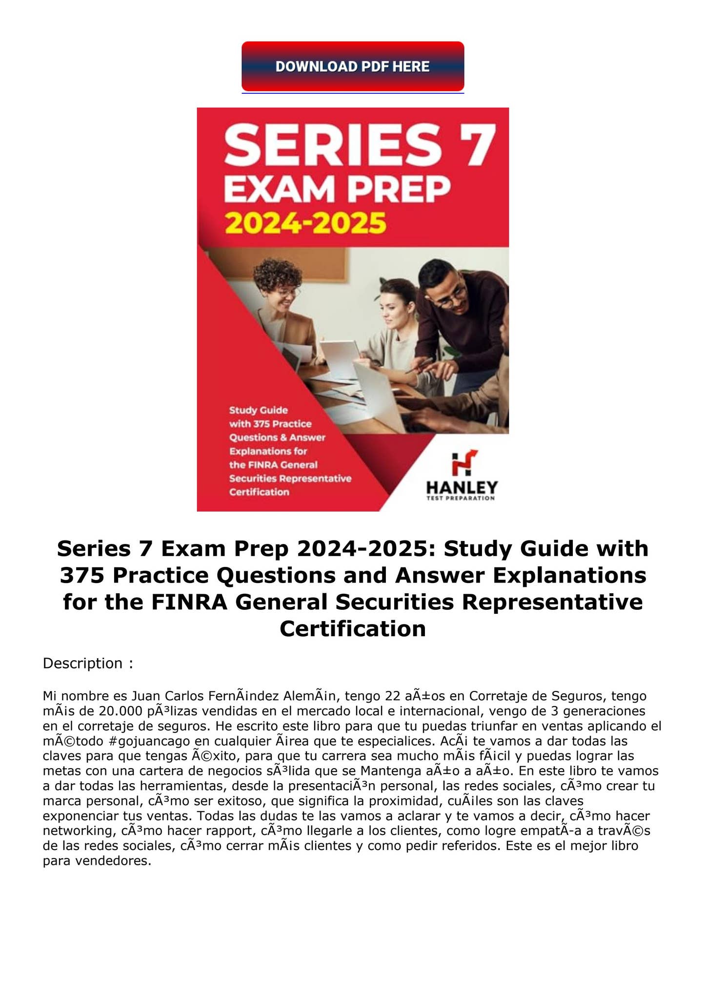 PDF Download Series 7 Exam Prep 2024-2025: Study Guide with 375 Practi ...
