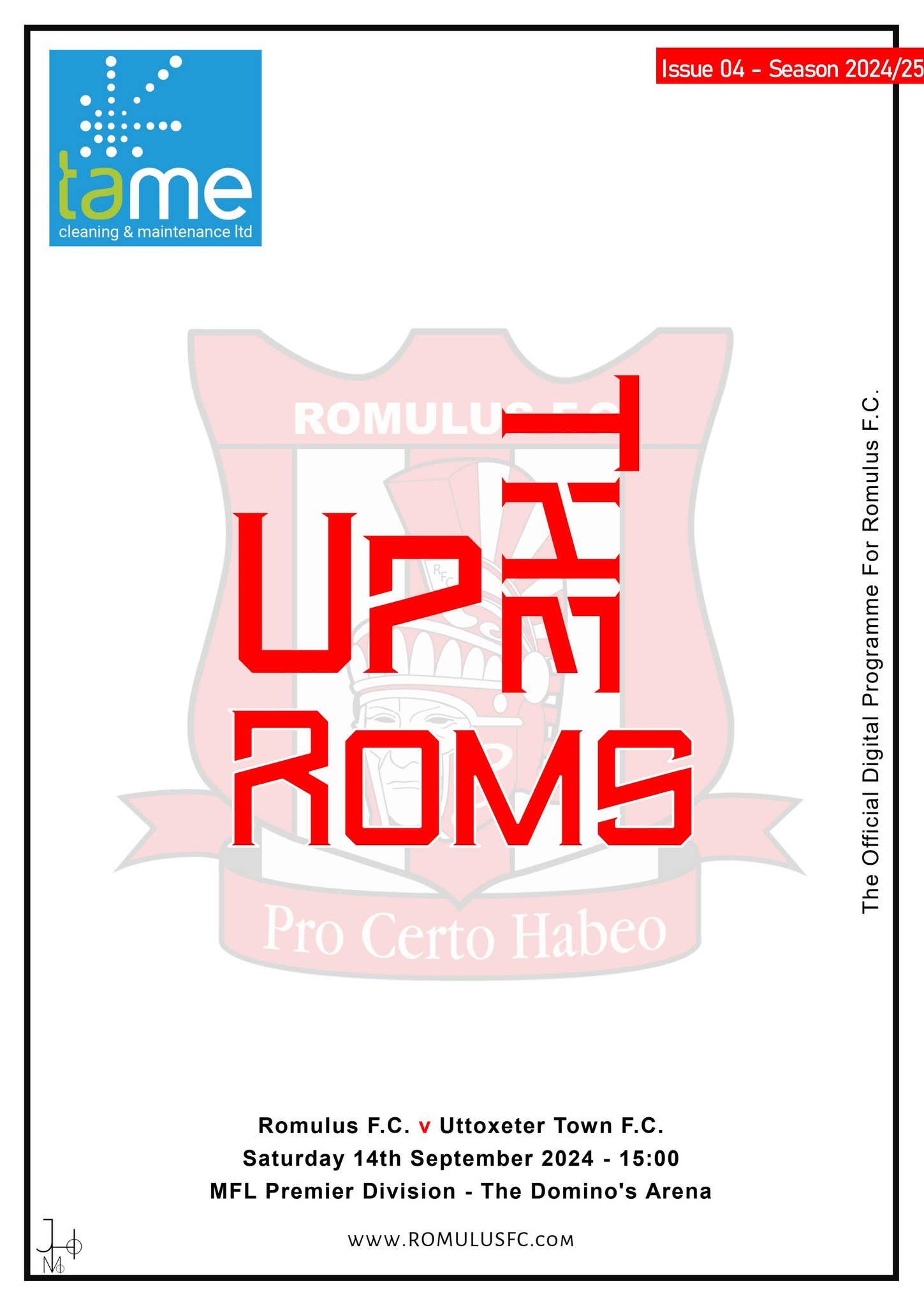 Romulus FC v Uttoxeter Town FC by Romulus Media - Issuu