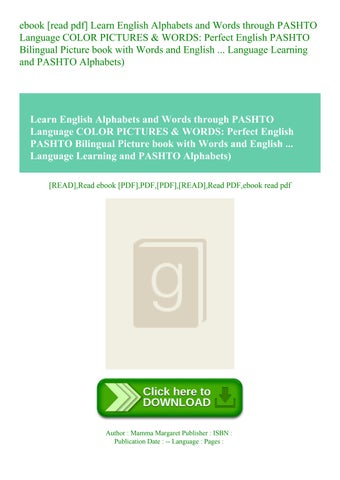 ebook [read pdf] Learn English Alphabets and Words through PASHTO ...