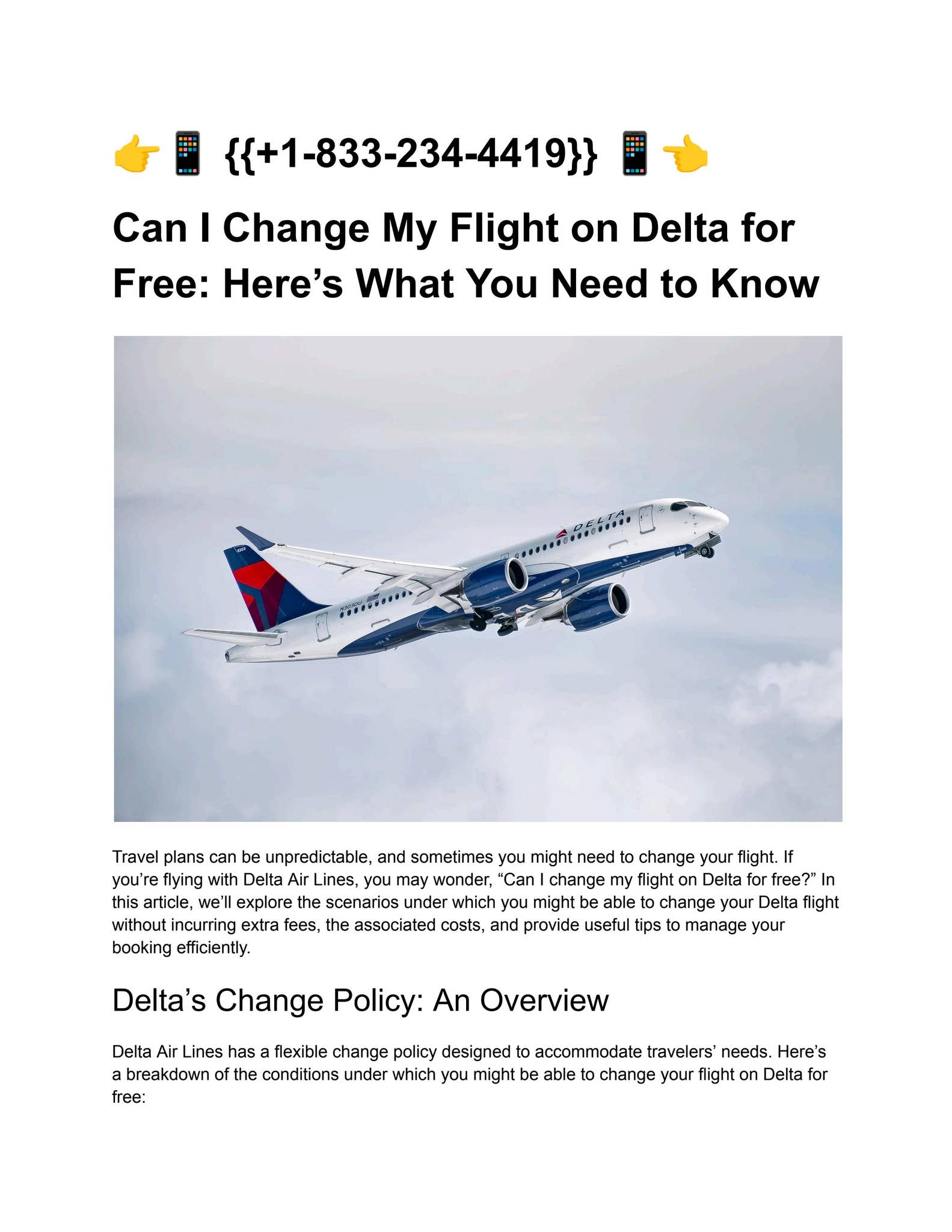 Can I Change My Flight on Delta for Free by Can_I_Change_My_Flight_on ...