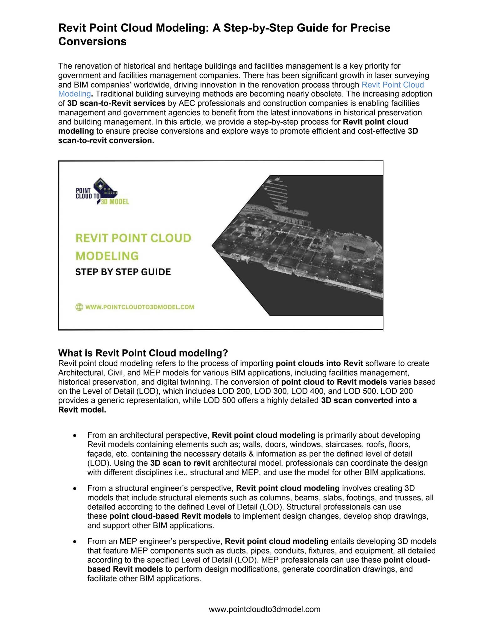 Revit Point Cloud Modeling: A Step-by-Step Guide for Precise ...