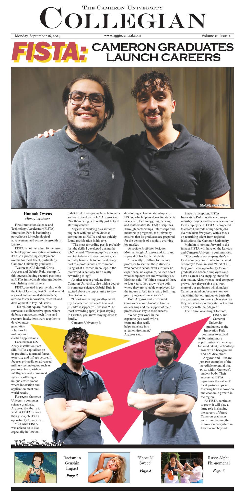 Cameron Collegian Issue #2 Fall 2024 by Cameron University Collegian ...