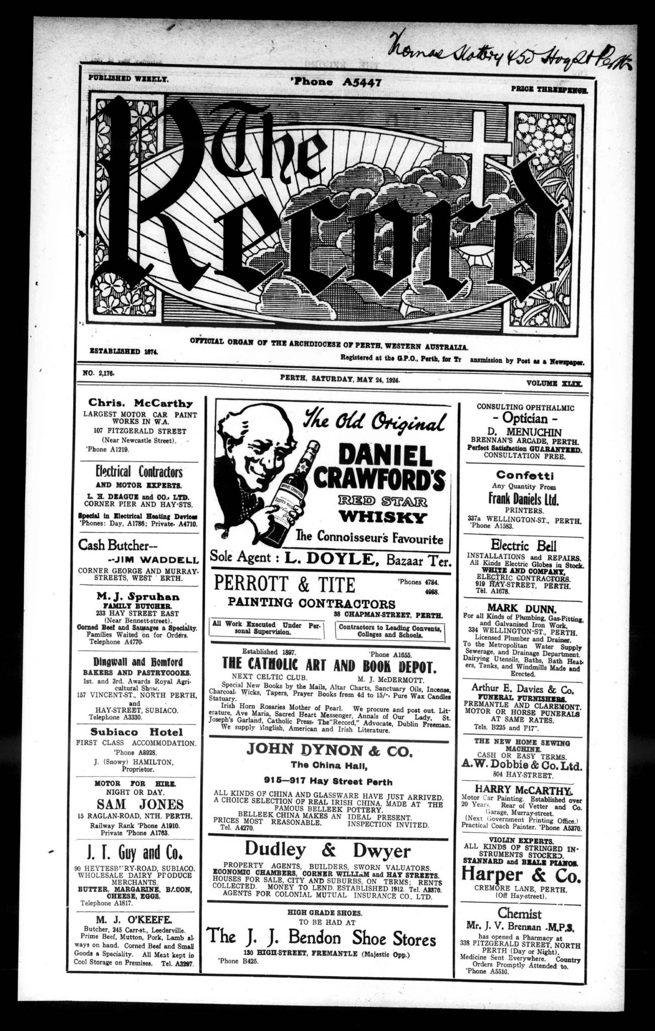 The Record Newspaper 24 May 1924 by The Record - Issuu