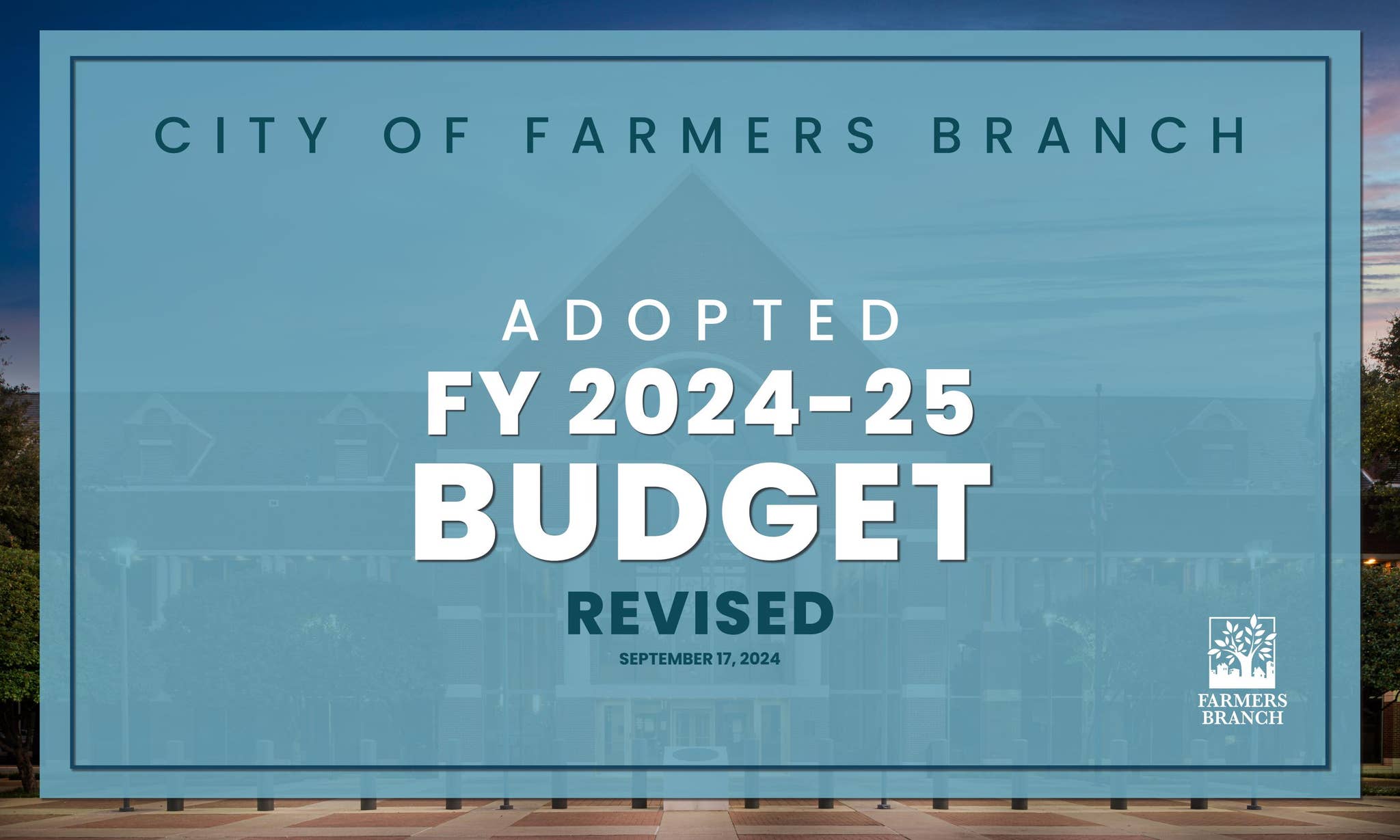 FY 2024-25 Adopted Budget Infographics by cityoffarmersbranch - Issuu