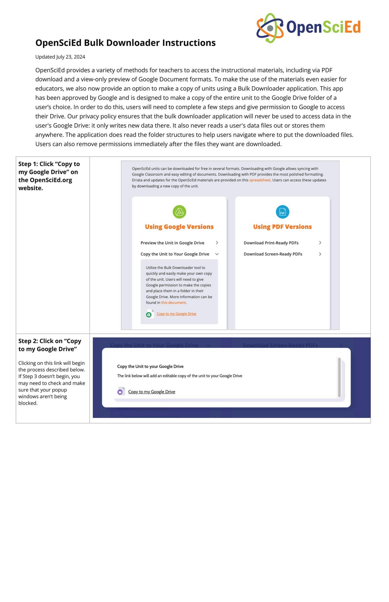 OpenSciEd Bulk Downloader Instructions by openscied - Issuu