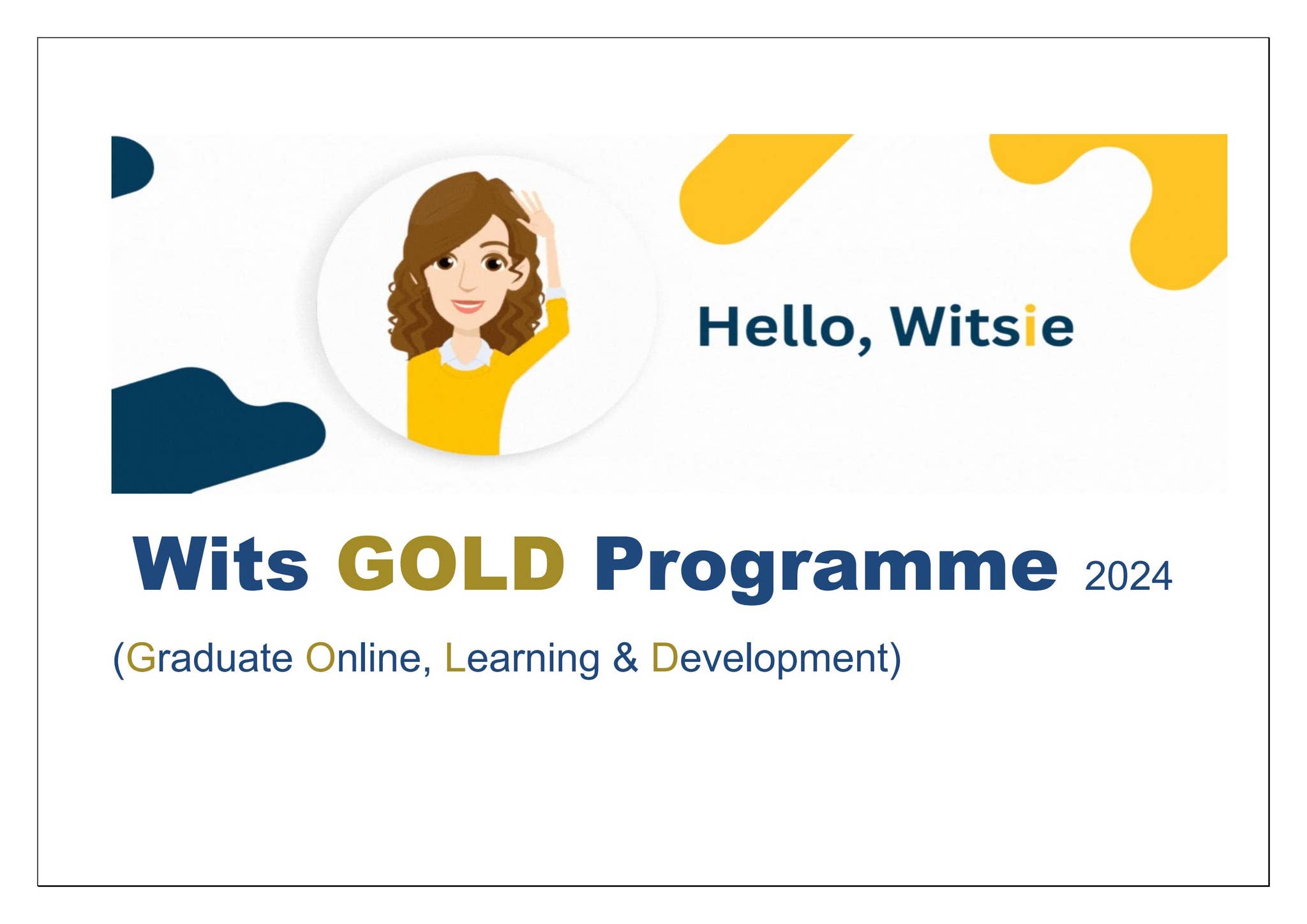 Wits GOLD Programme 2024 by witsmarketing - Issuu