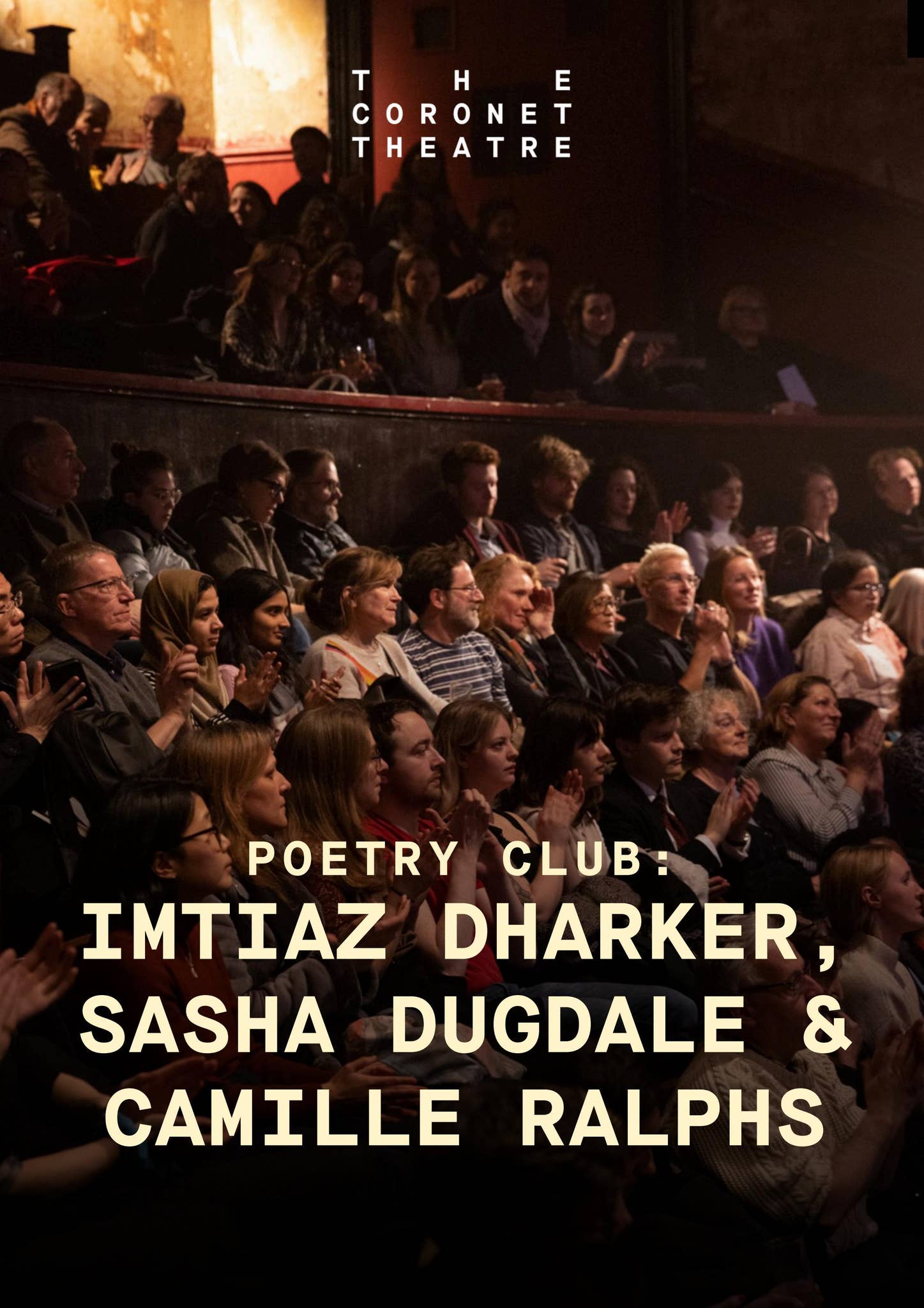 Poetry Club: Imtiaz Dharker, Sasha Dugdale and Camille Ralphs Freesheet ...