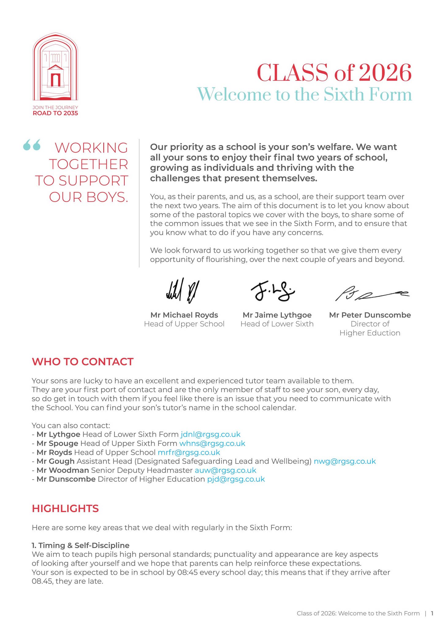 Class of 2026: Welcome to the Sixth Form by RGS Guildford - Issuu