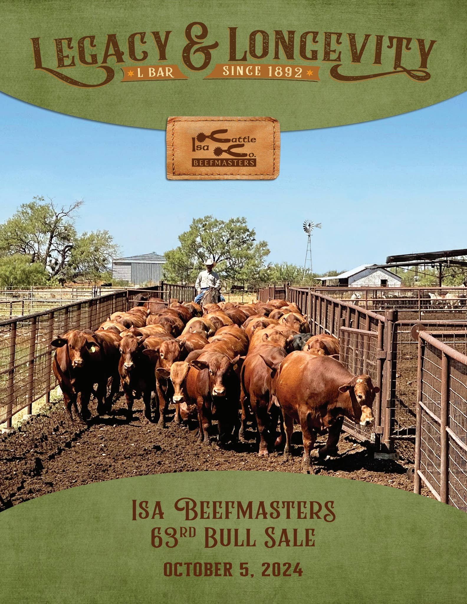 Isa Beefmasters, LLC - 63rd Beefmaster Bull Sale by Cattle In Motion ...