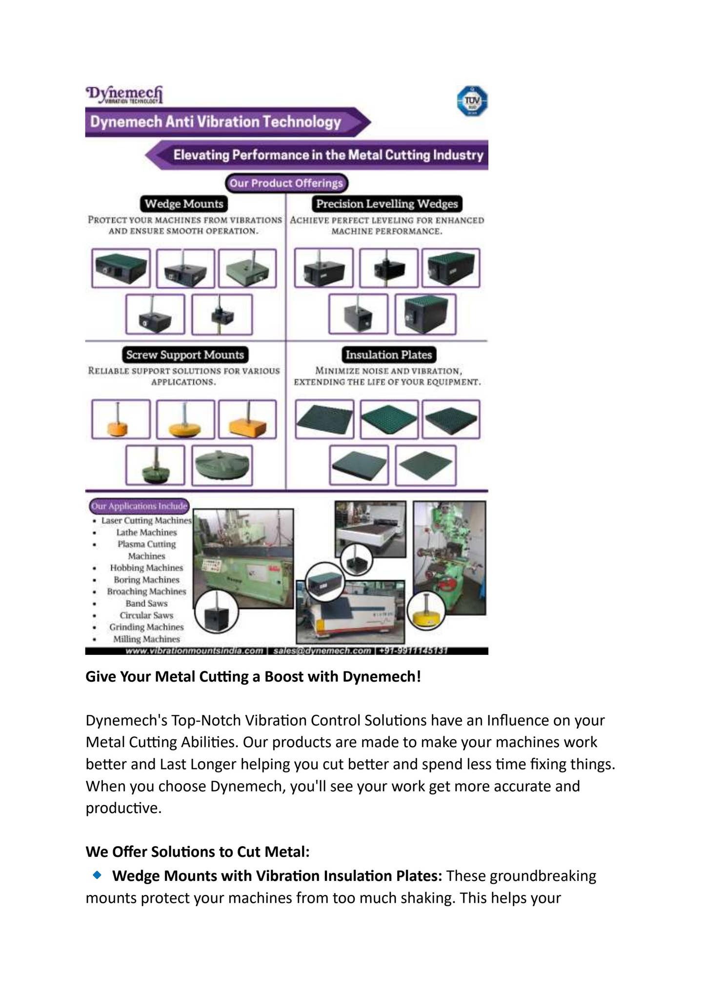 Dynemech's Top-Notch Vibration Control Solutions have an Influence on ...