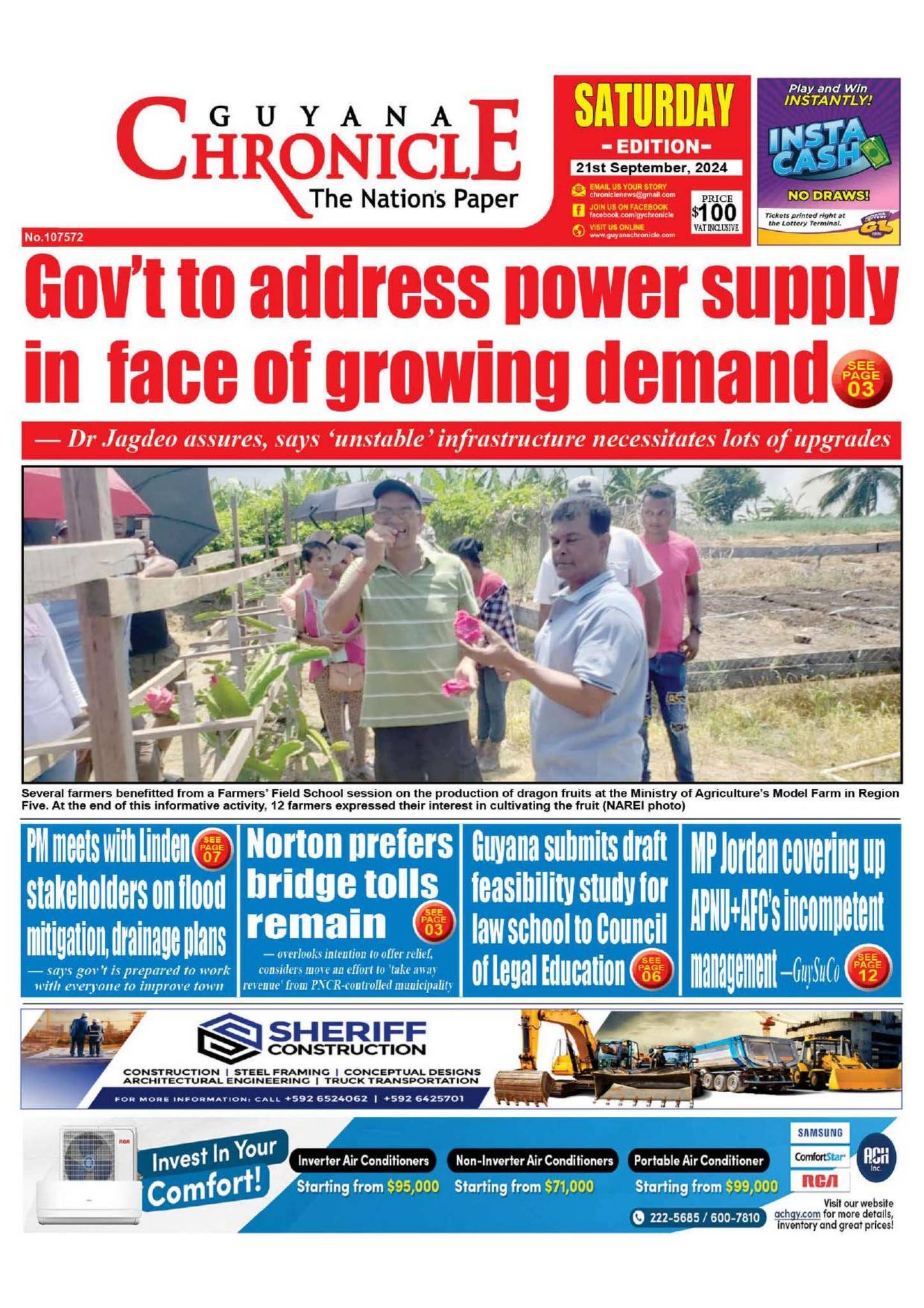 Guyana Chronicle E-Paper 21-09-2024 by Guyana Chronicle - Issuu