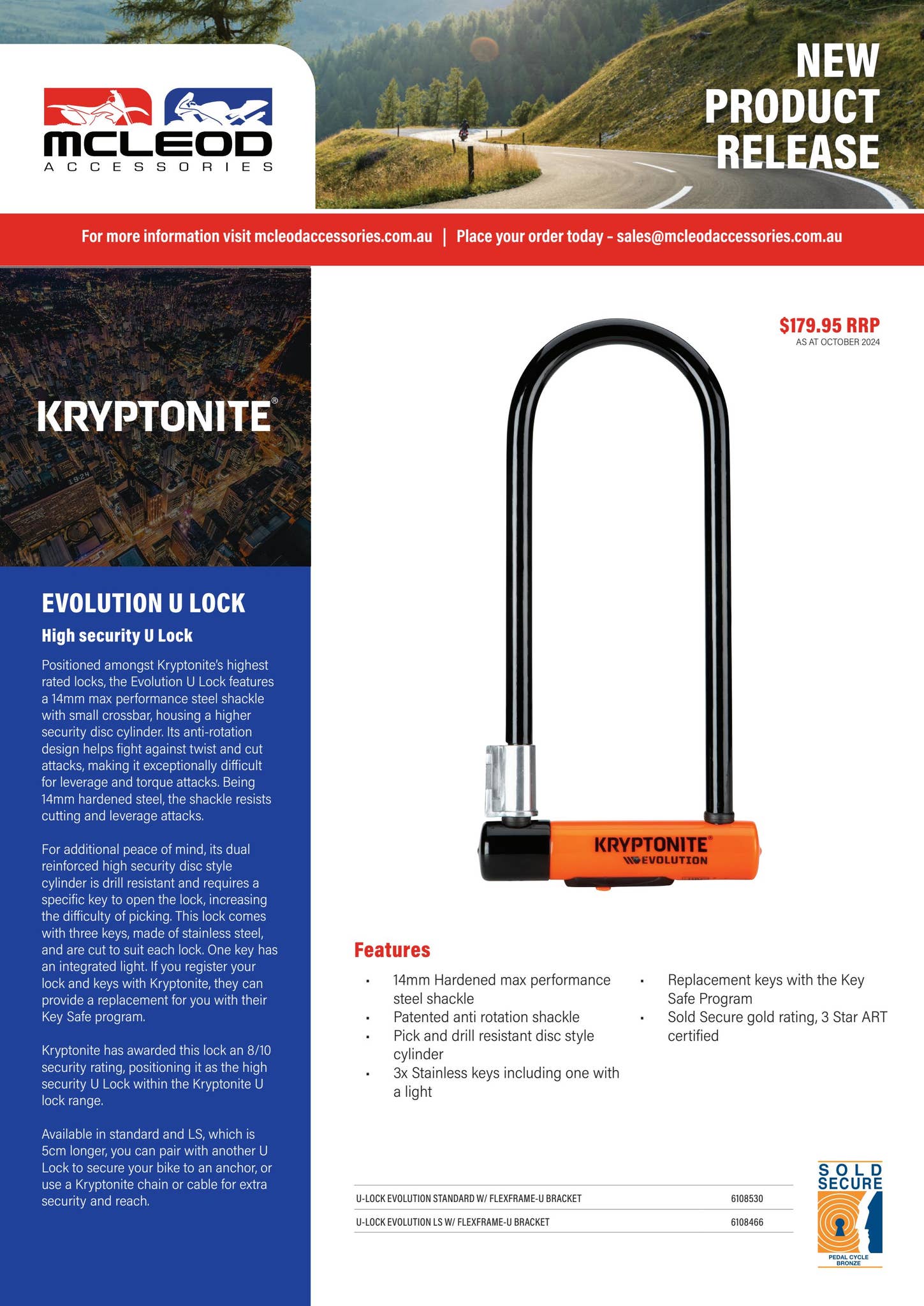 NPR - Kryptonite - Evolution U Lock by McLeod Accessories - Issuu