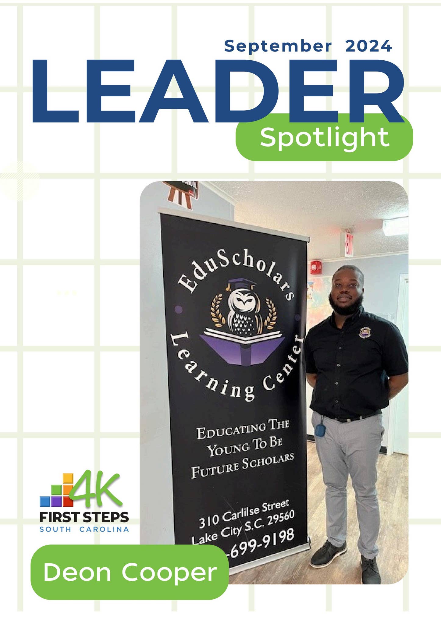 First Steps 4K Leader: Deon Cooper by scfirststeps1 - Issuu