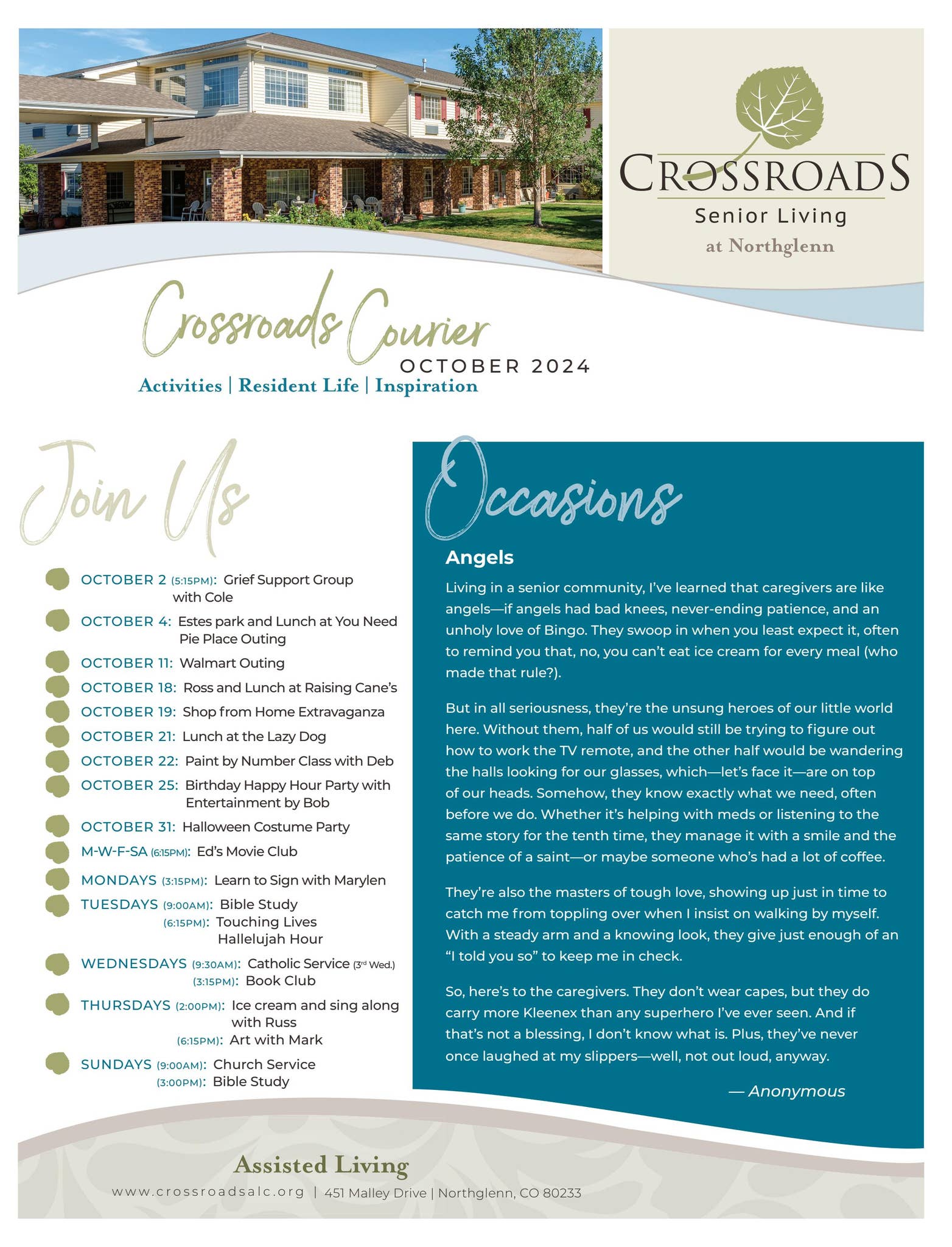Crossroads Courier - Northglenn - October 2024 by Crossroads - Issuu