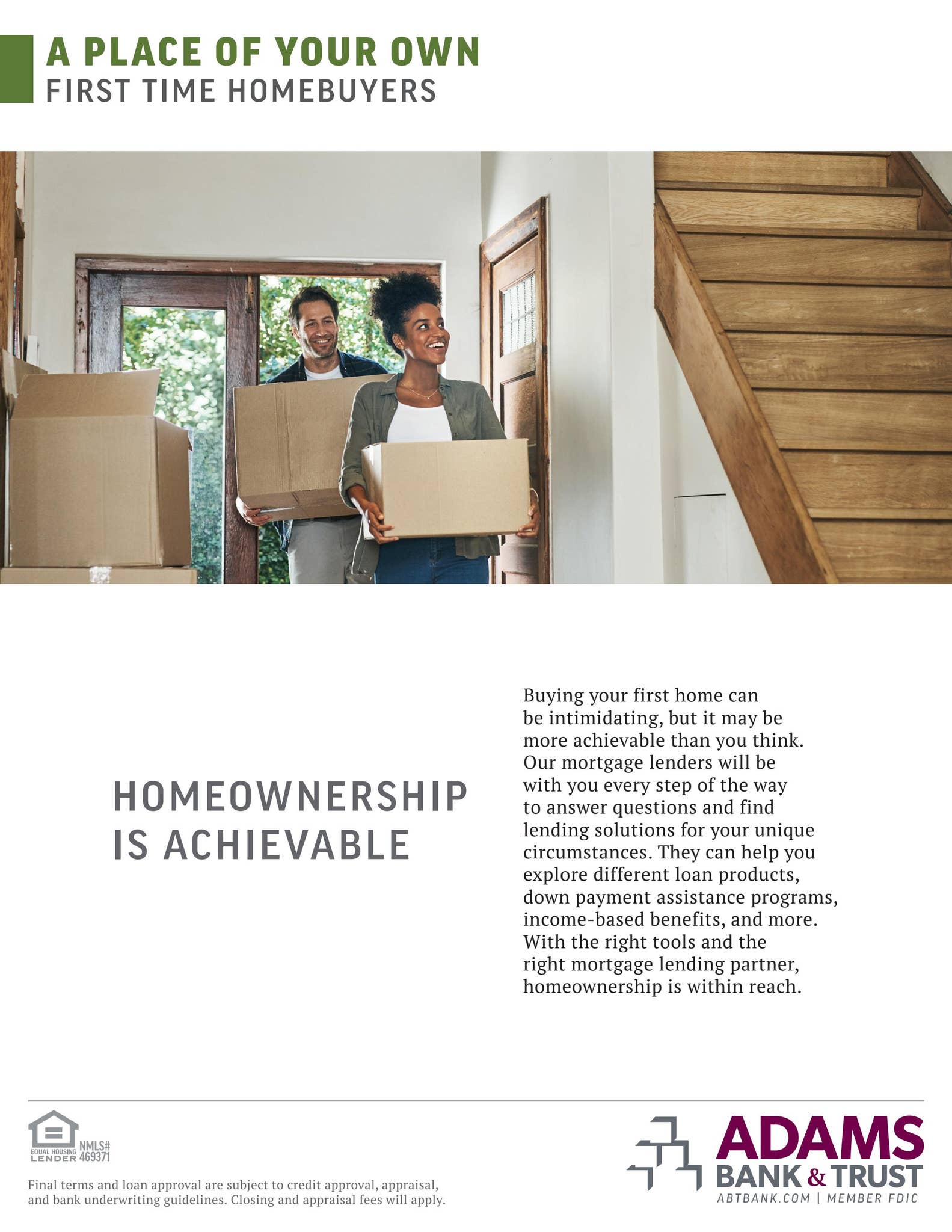 First Time Homebuyers | Adams Bank & Trust by Adams Bank & Trust - Issuu