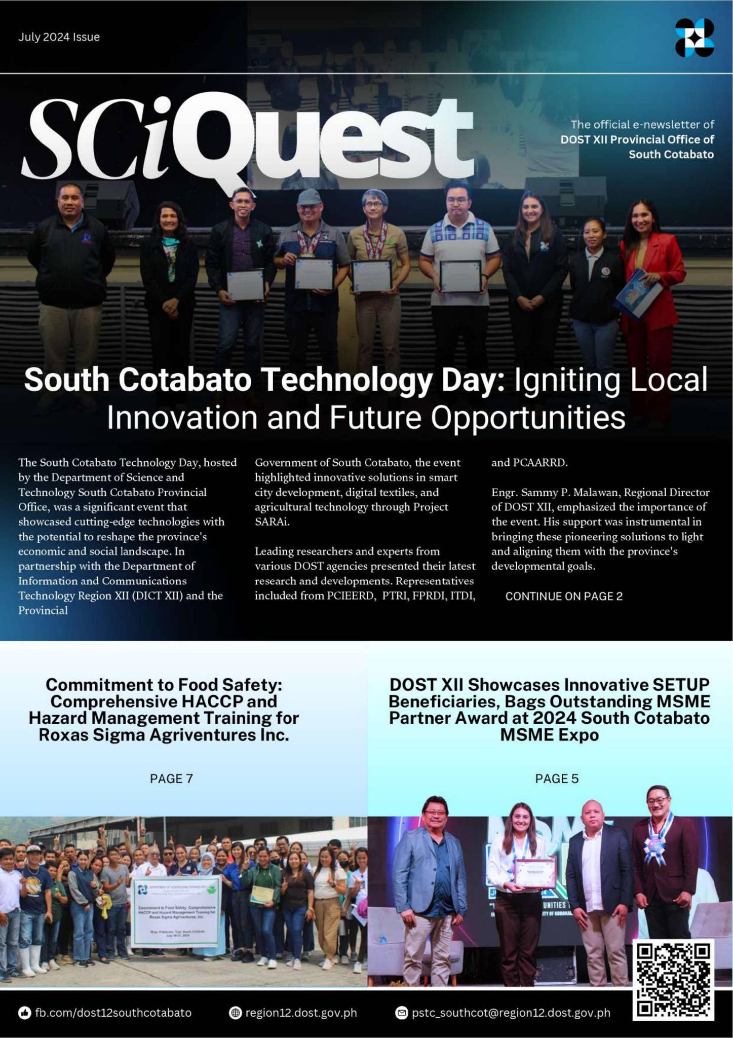 SCiQuest July 2024 Issue by PSTC South Cotabato Province - Issuu