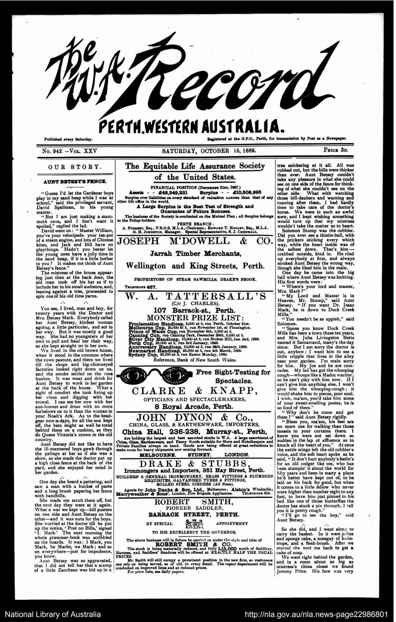 The Record Newspaper 15 October 1898 by The Record - Issuu