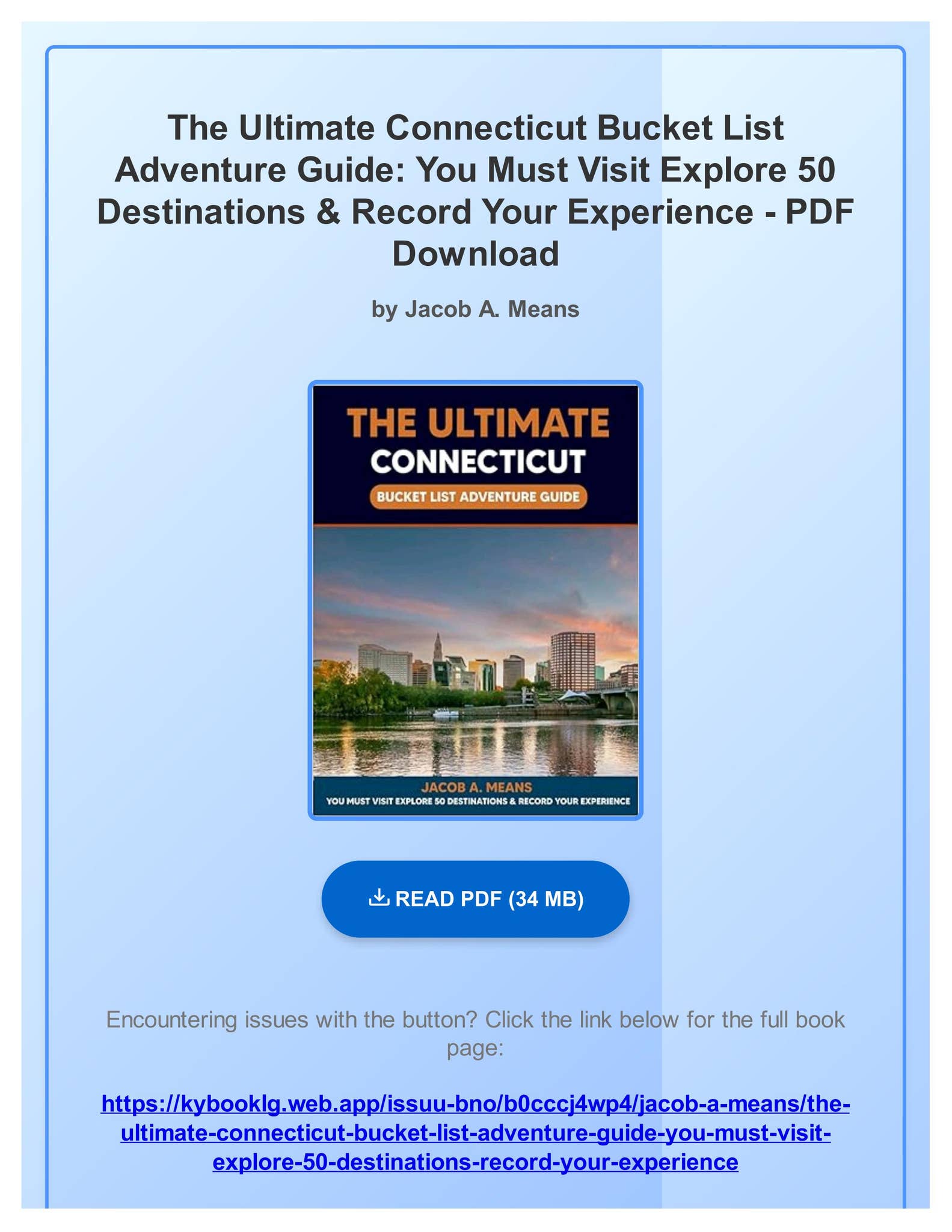 FREE PDF The Ultimate Connecticut Bucket List Adventure Guide: You Must ...