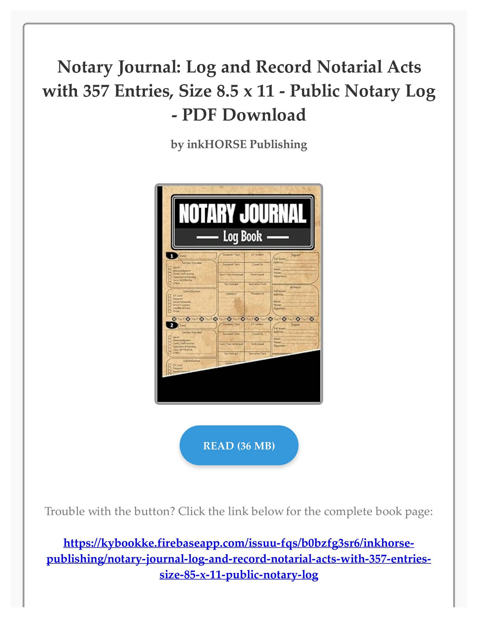 PDF Ebook Notary Journal: Log and Record Notarial Acts with 357 Entries ...