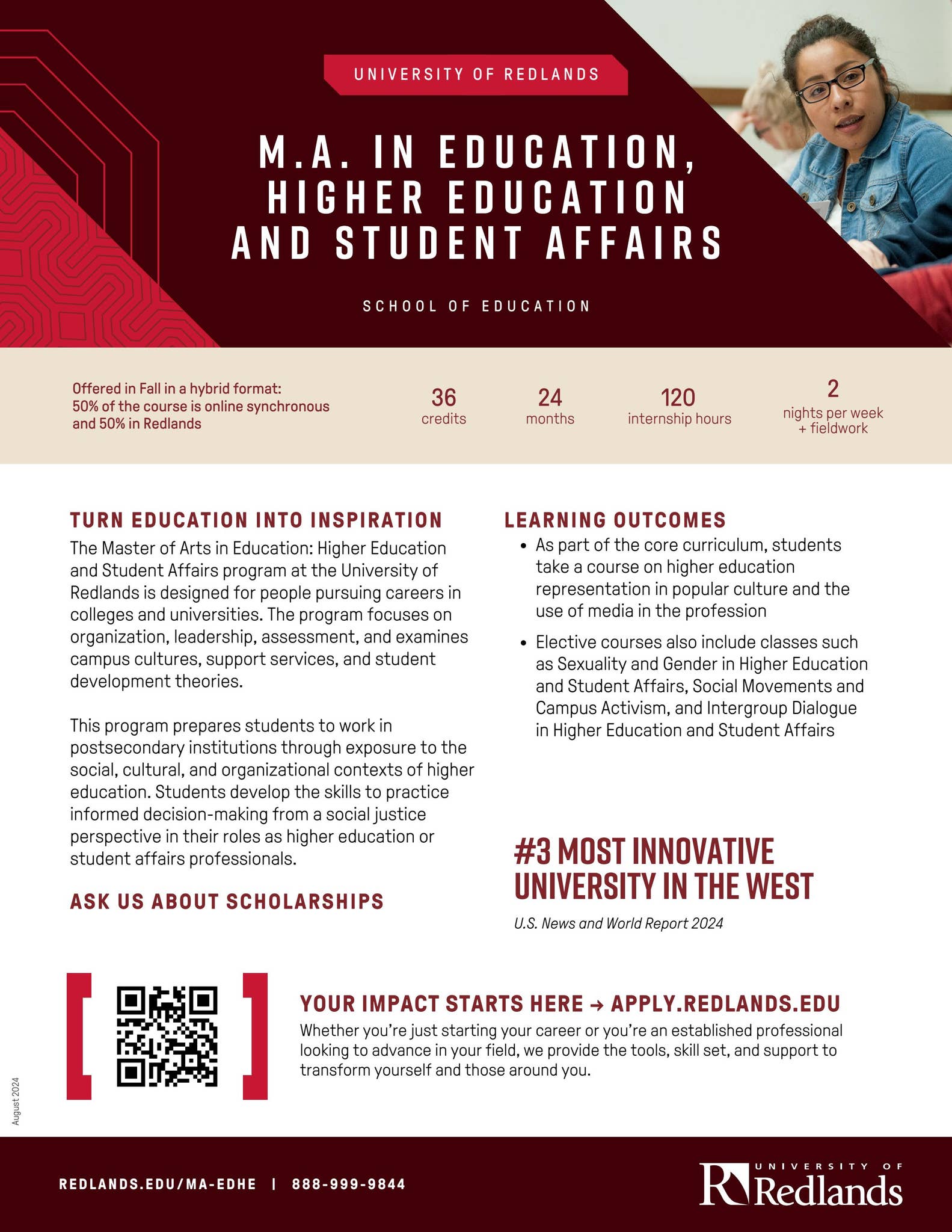 Master of Arts in Education: Higher Education and Student Affairs (MAED ...