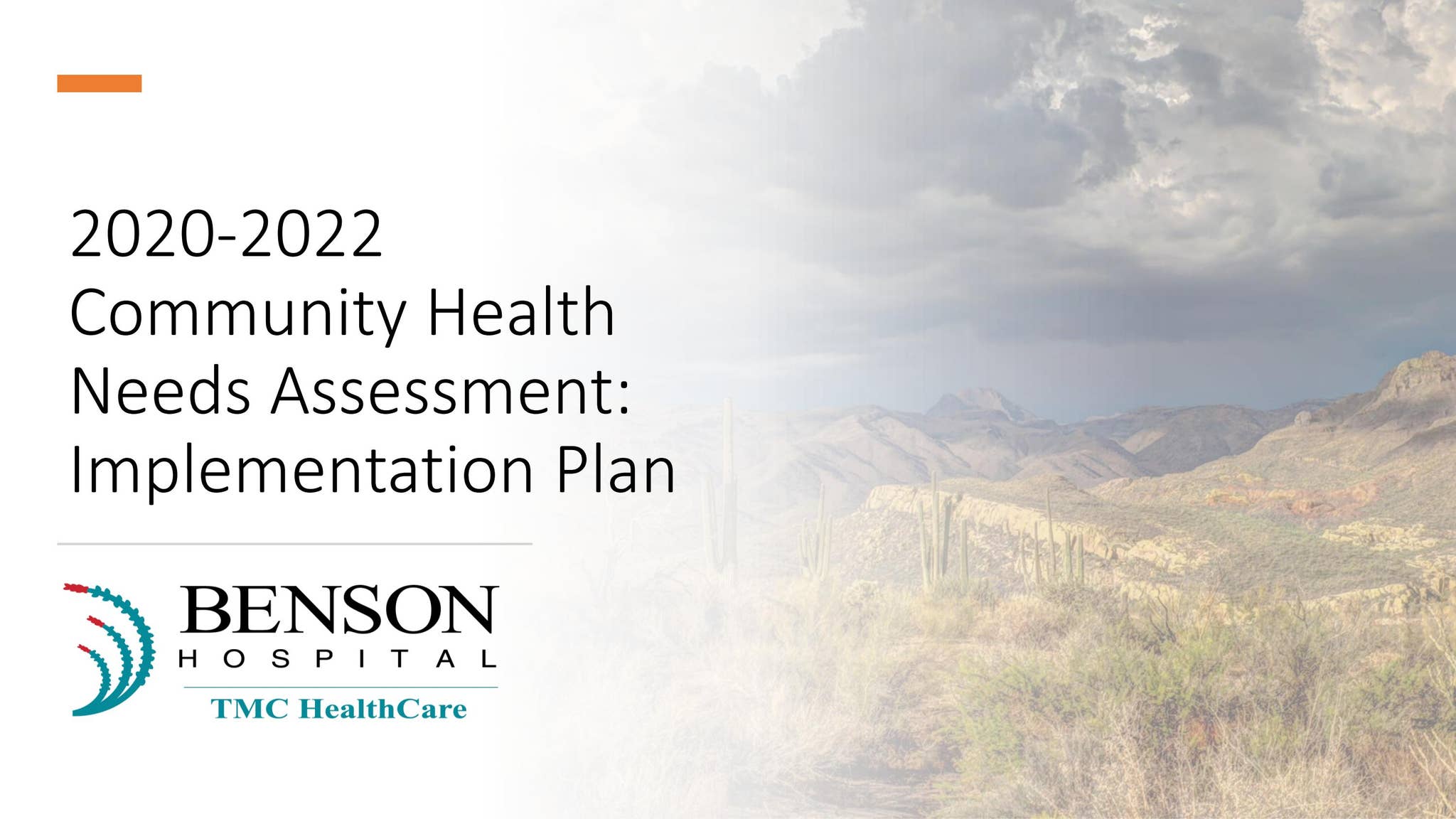 Benson Hospital CHNA Implementation Plan 2020-2022 by Tucson Medical ...