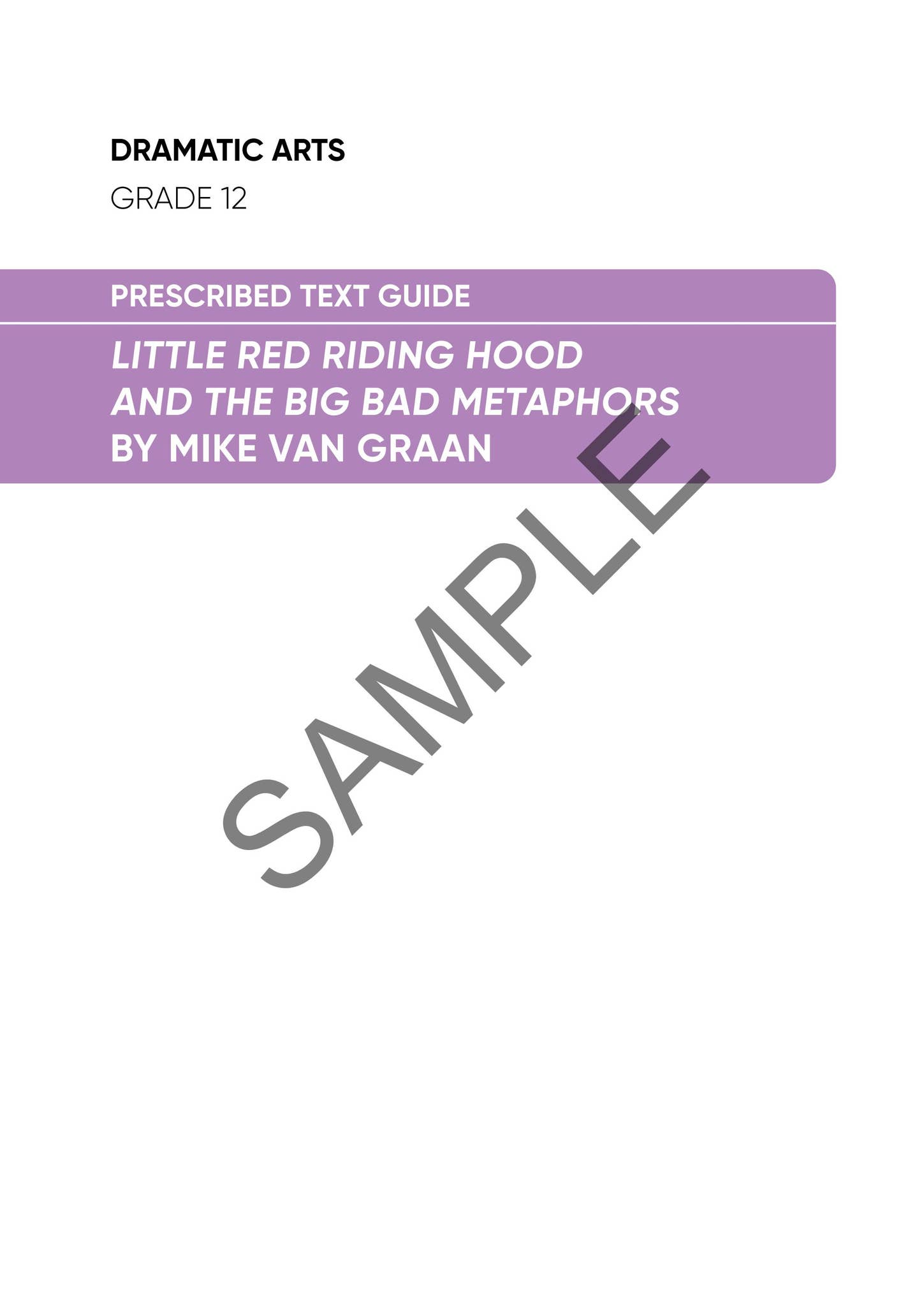 Gr 12-Dramatic Arts-Study Guide Prescribed Texts by Impaq - Issuu