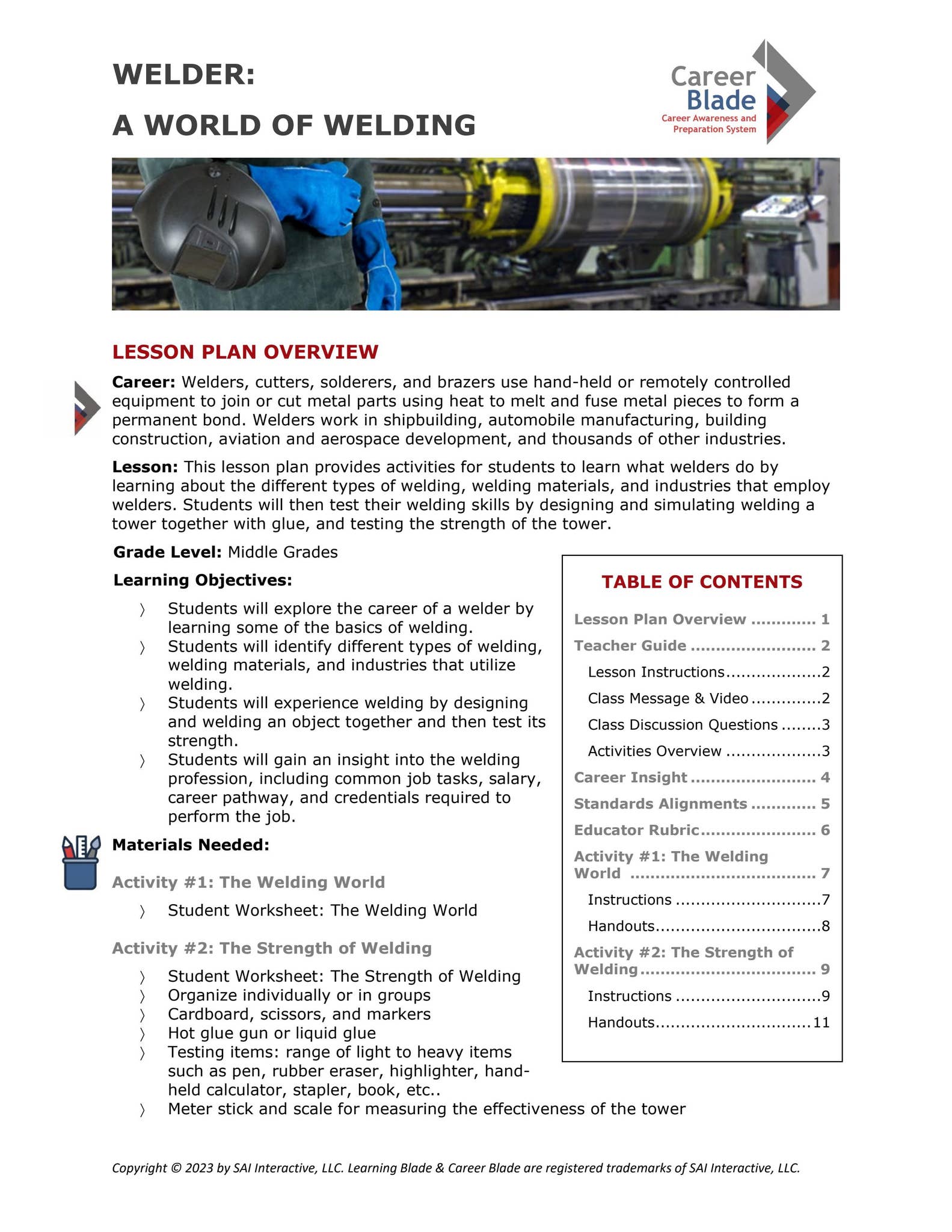 Career Blade Welder-A-World-of-Welding by edynamiclearning - Issuu