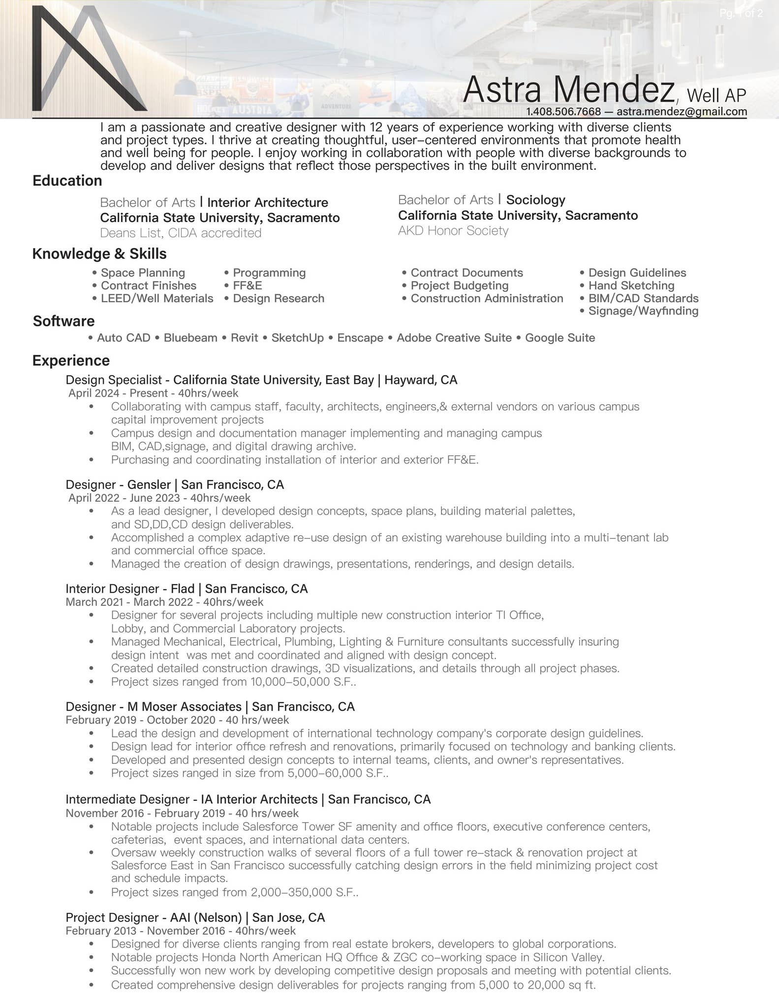 Astra Mendez Resume 2024 by Astra Mendez - Issuu